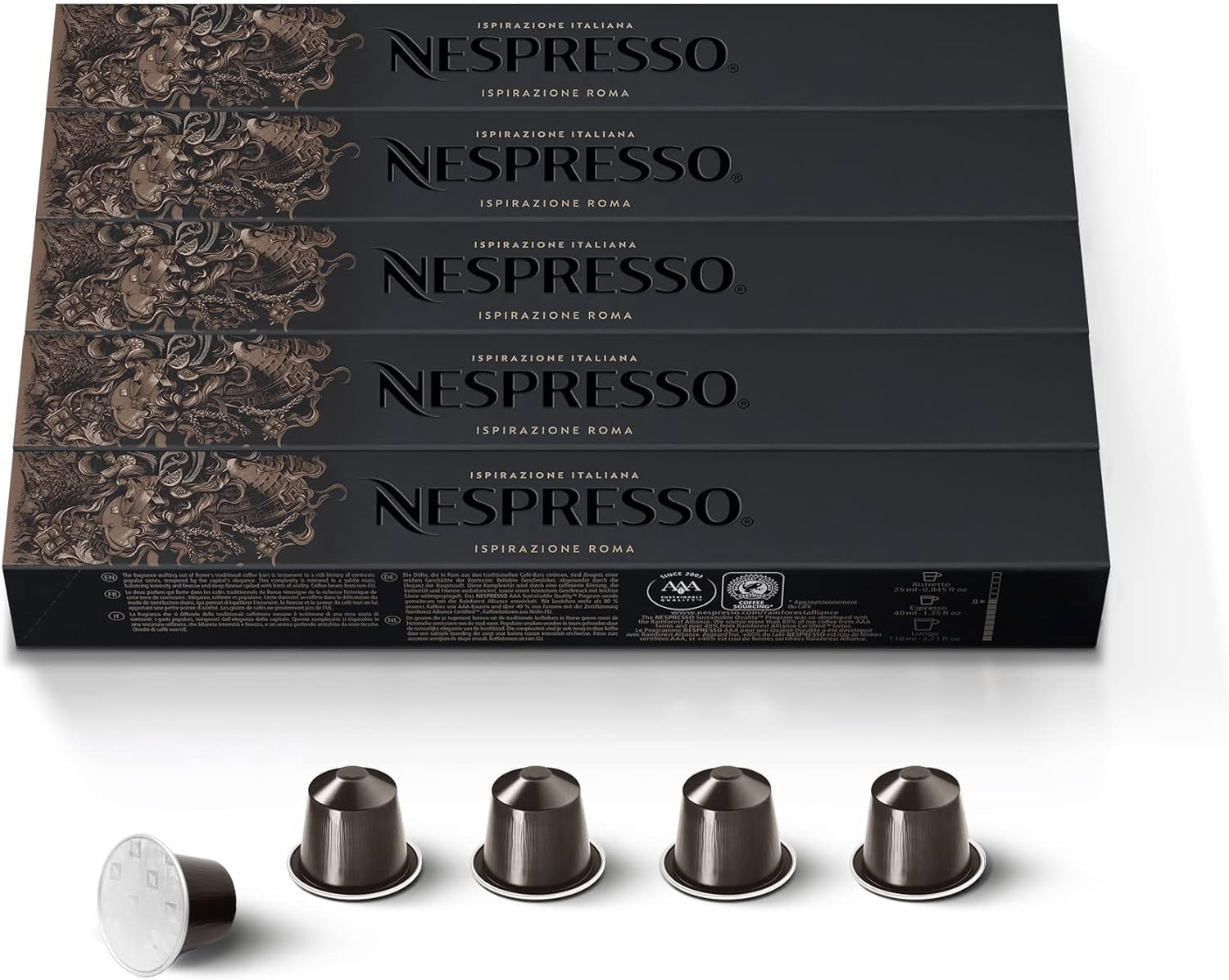 Capsules OriginalLine, Roma, Medium Roast Espresso, 50-Count Espresso ...