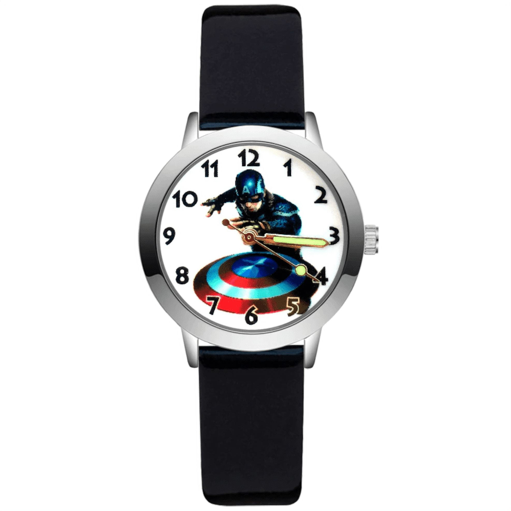 Capt. America Glow in the Dark Hands Superhero Watch 410-CA - Walmart.com