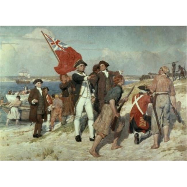 Capt. Cook Landing at Botany Bay Emmanuel Phillips Fox 1865-1915 ...
