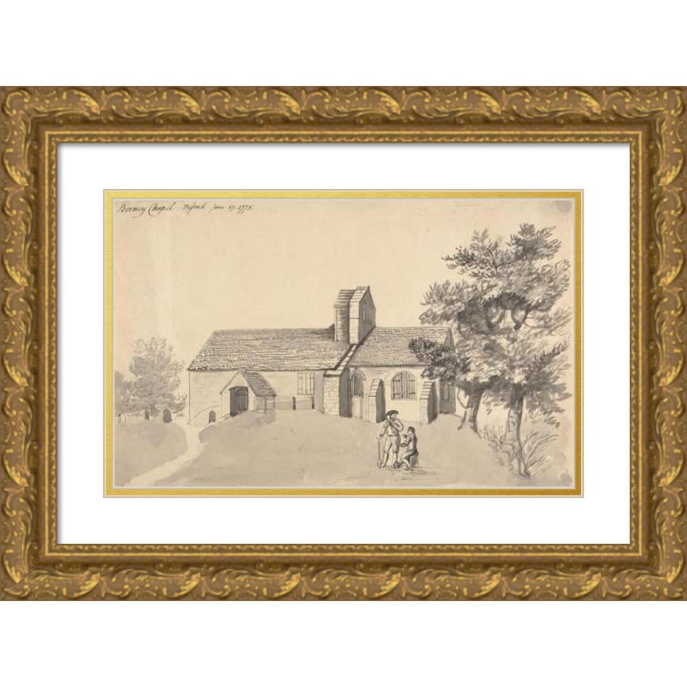 Capt. Francis Grose 18x13 Gold Ornate Wood Frame and Double Matted ...