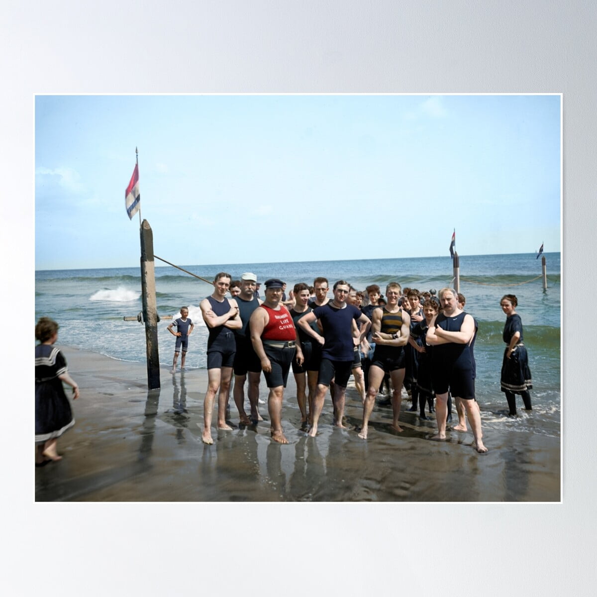Capt. Riley And Lifeguards, Coney Island, N.Y, Ca. 1900. Poster Wall ...