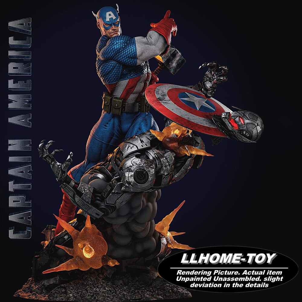 Captain A Ultron Resin 21cm Tall Model Kit Unpainted 3d Print GK Statue ...