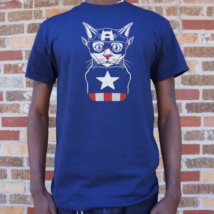 Captain Ameri-Cat Unisex T-Shirt Tee Sweatshirt Hoodie Tank Top ...