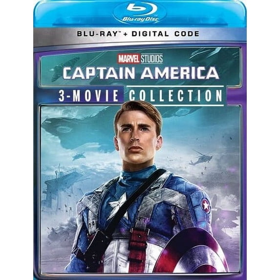 Marvel's Captain America Blu-ray Movies: First Avenger Trilogy (3-Movie ...
