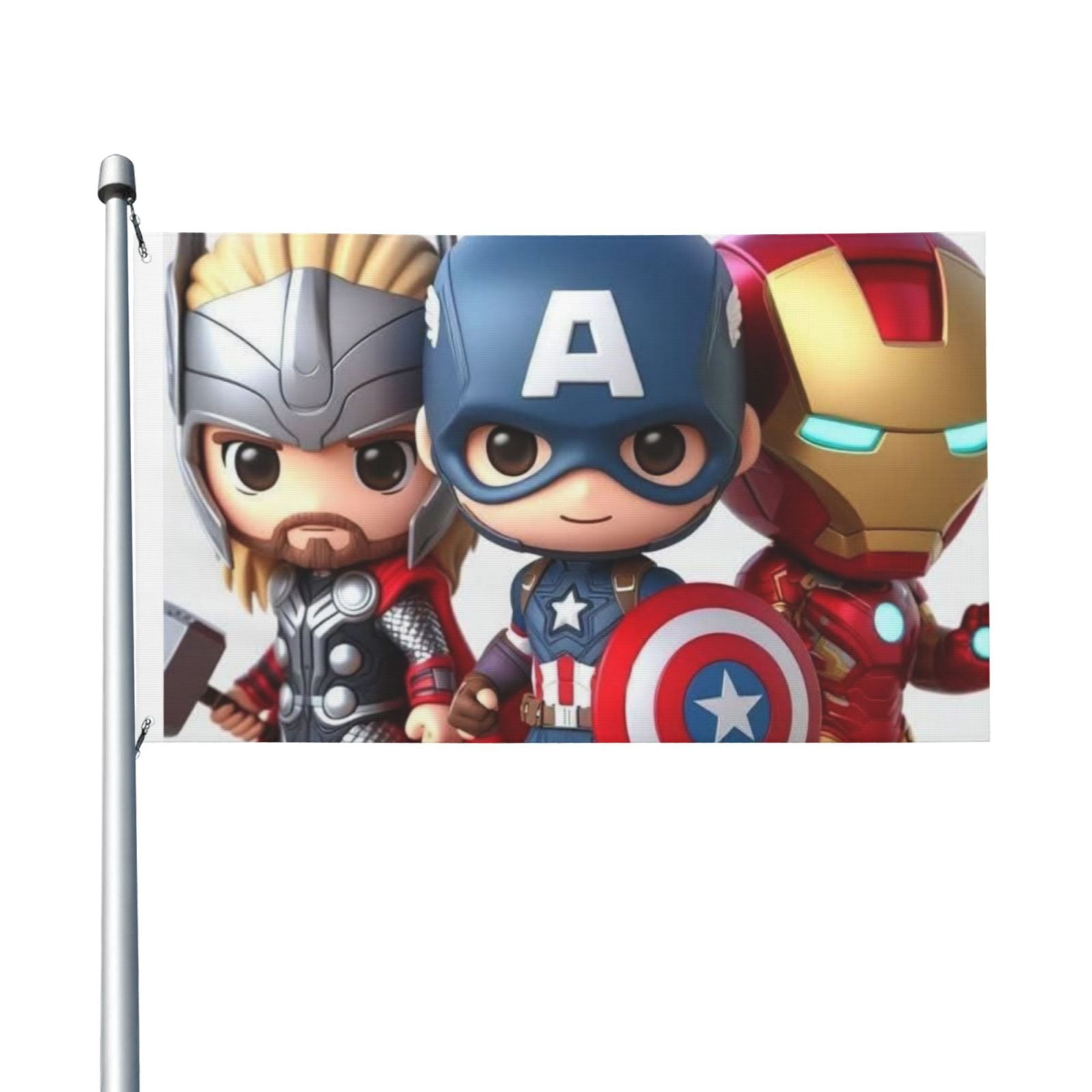 Captain America 3x5 Ft Double-Sided Funny Outdoor Flag, Indoor/Outdoor ...