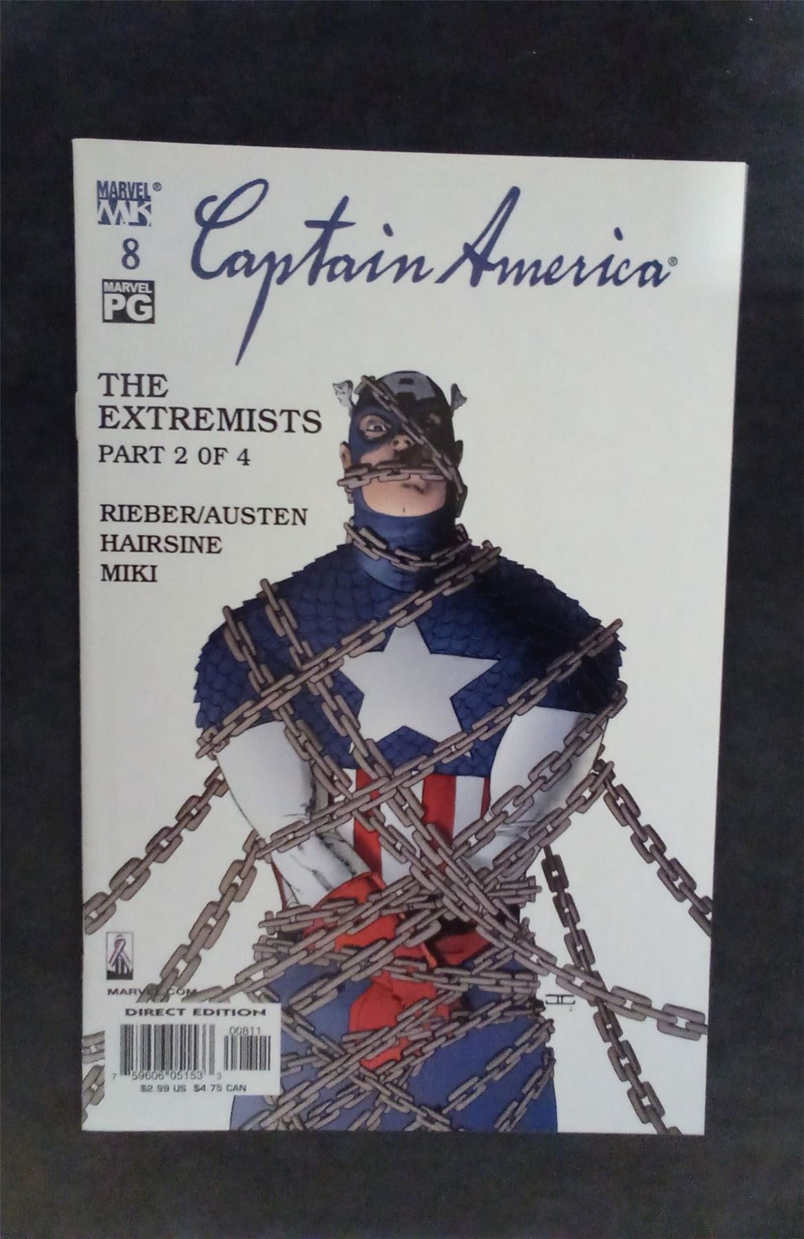 Pre-Owned Captain America #8 2003 Marvel Comics Comic Book - Walmart.com