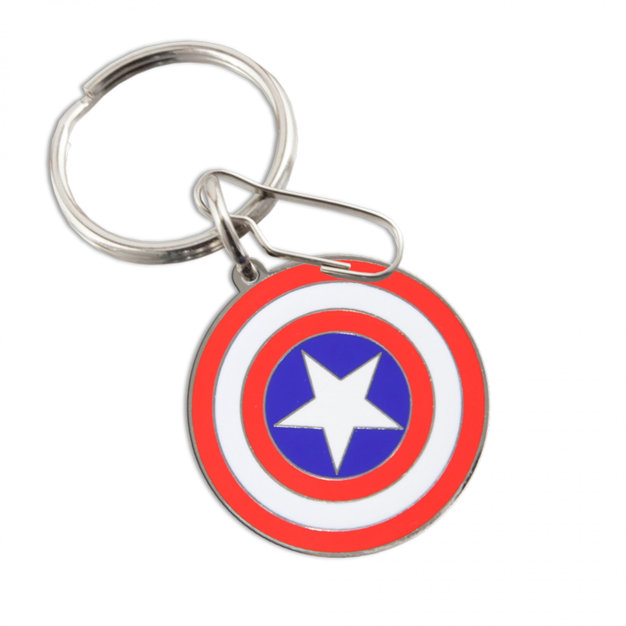 Marvel Comics Captain America 849242: Superhero Keychain with Enamel ...