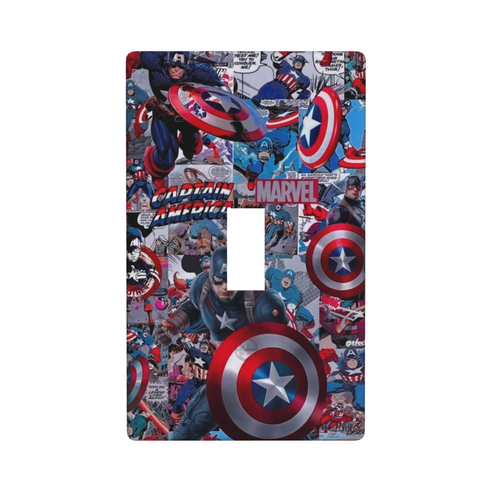 Captain America Anime Light Switch Cover Plates, Single Lever Wall ...