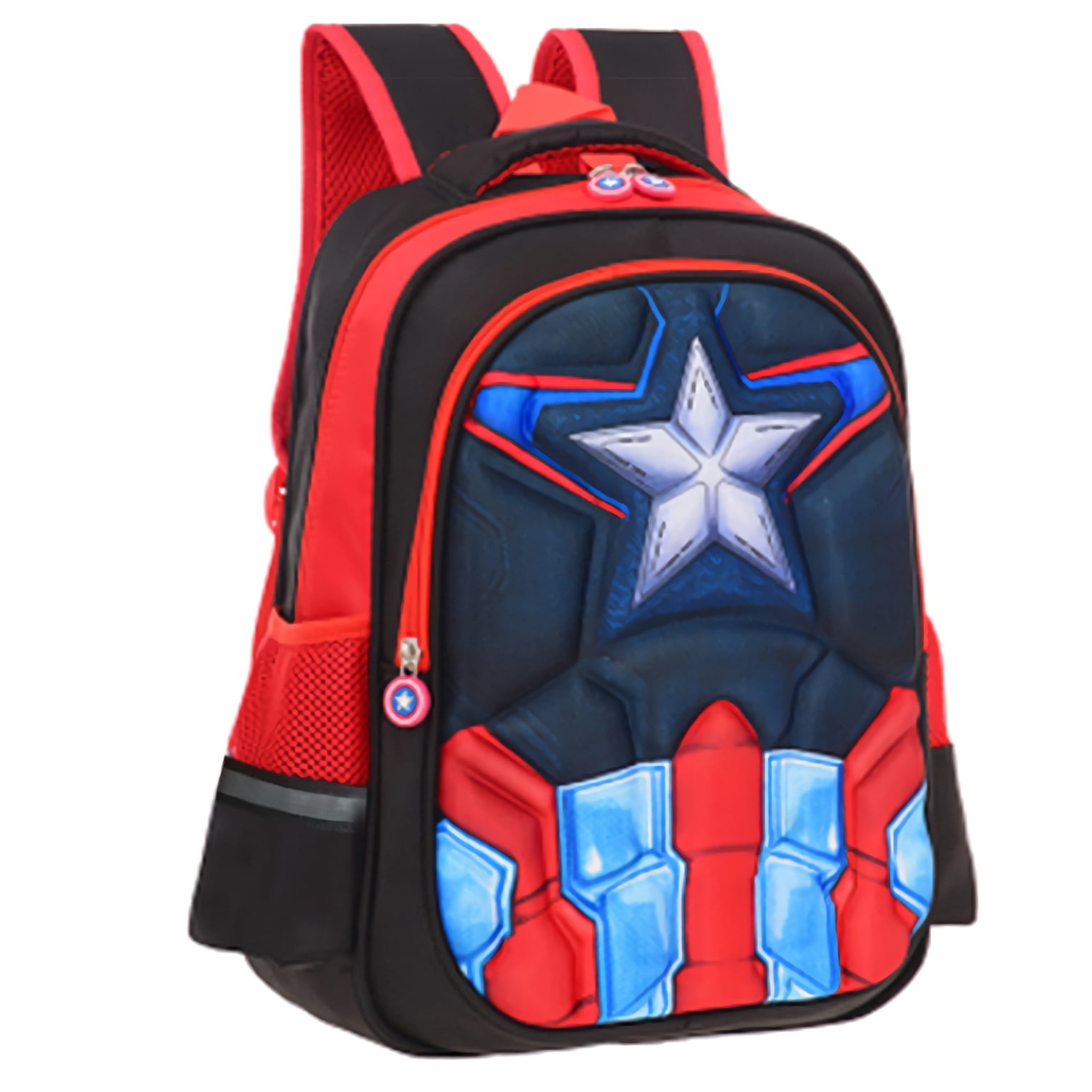 Captain America Backpack 3D Cartoon Backpacks Kids School Backpack ...