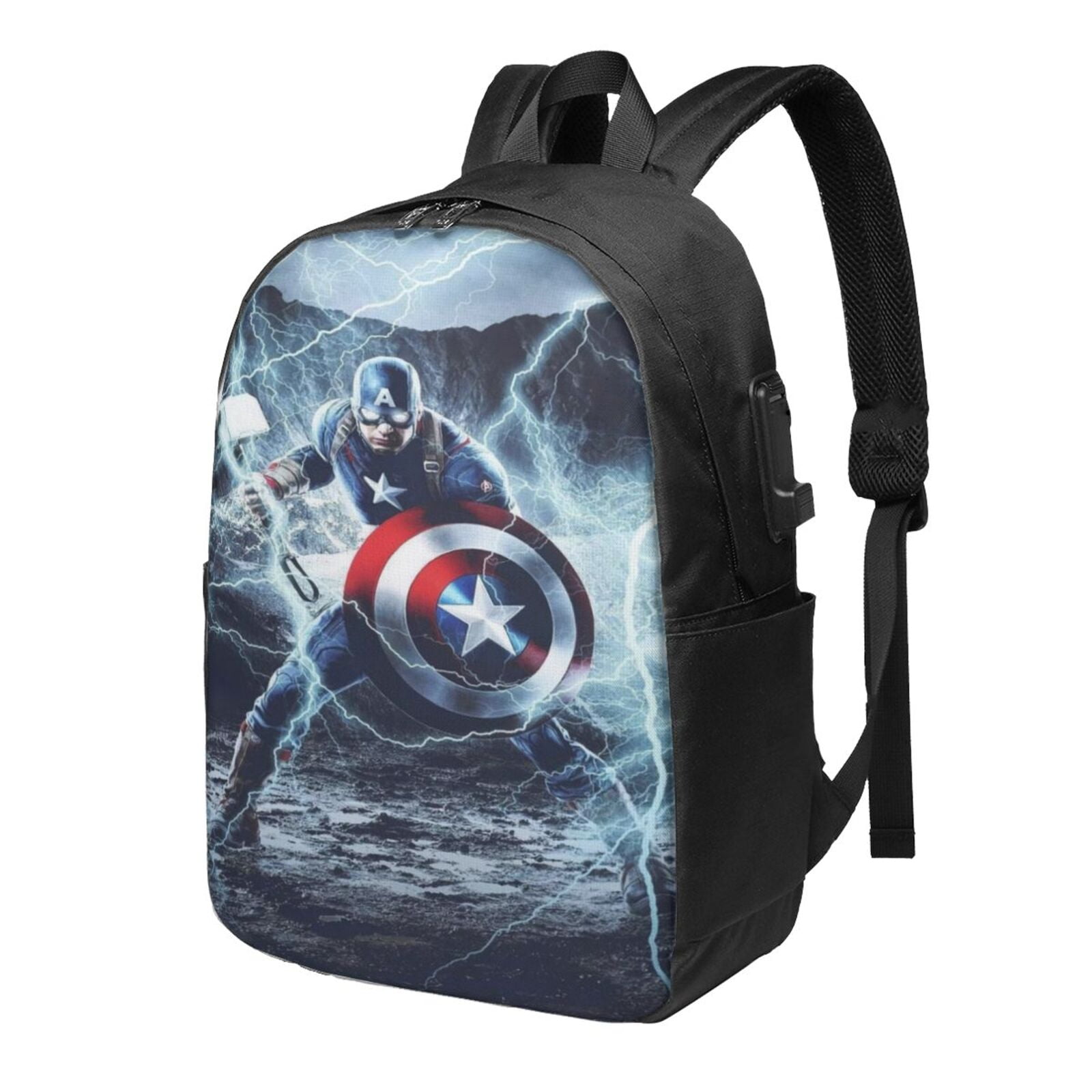 Captain America Backpack Fashion Travel Backpack Laptop Backpack 17 ...