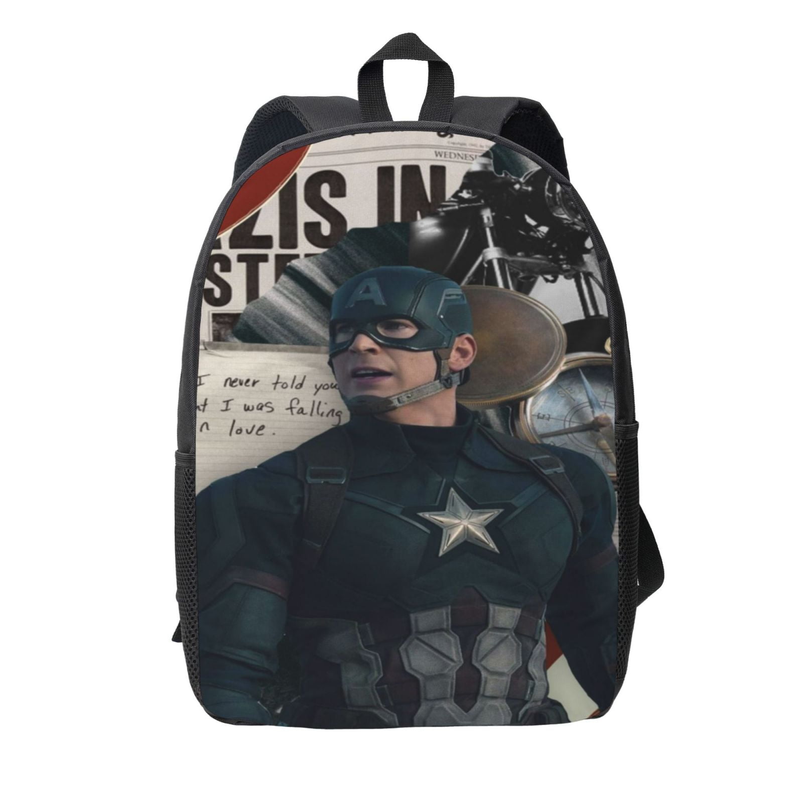 Captain America Backpack Men Women Simple Backpack Laptop Bookbag For ...