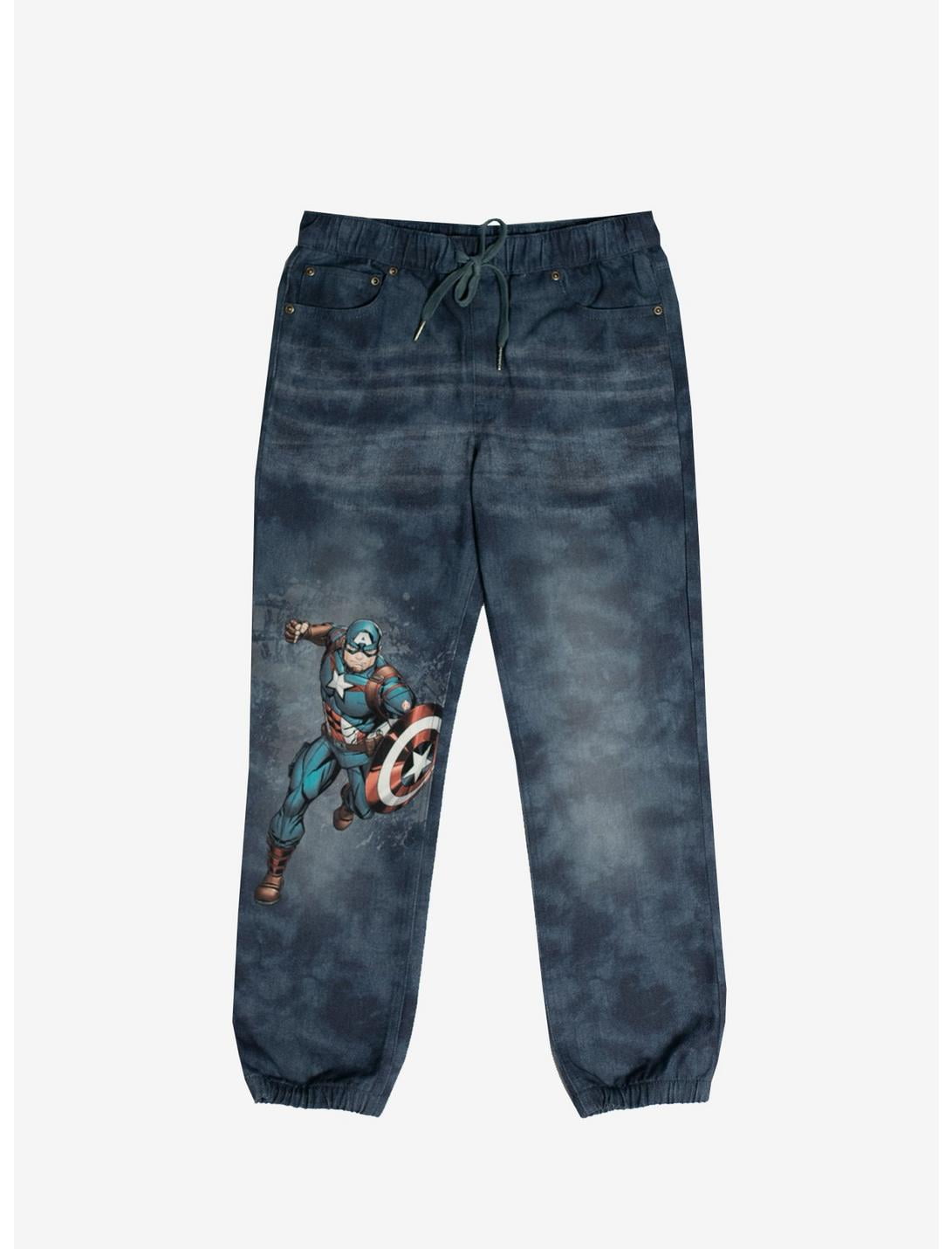 Captain America Boys Denim Elastic Waist Jogger Pant - Walmart.com