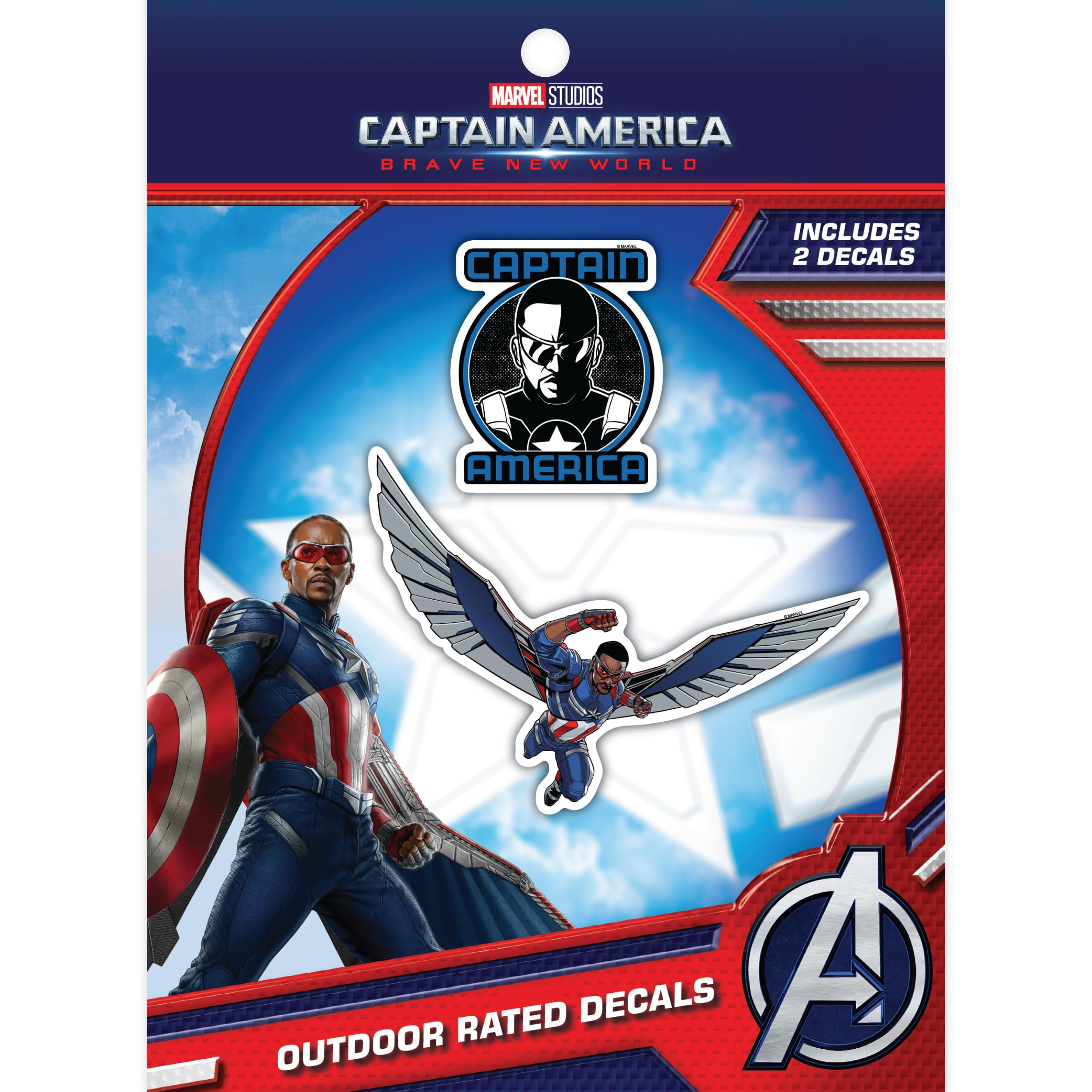 Captain America: Brave New World Decals - Set of 2 Sam Wilson Stickers ...