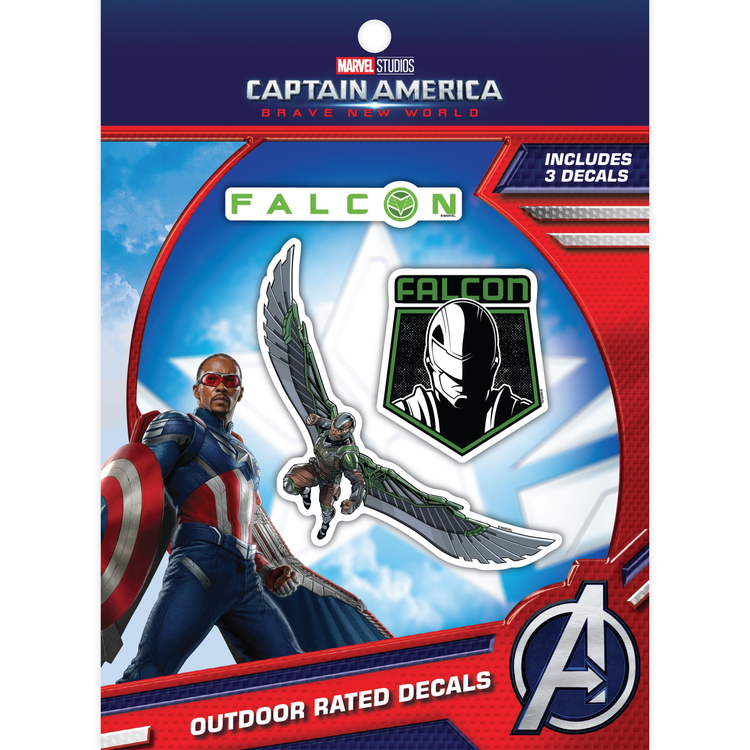 Captain America: Brave New World Decals - Set of 3 Green Falcon ...