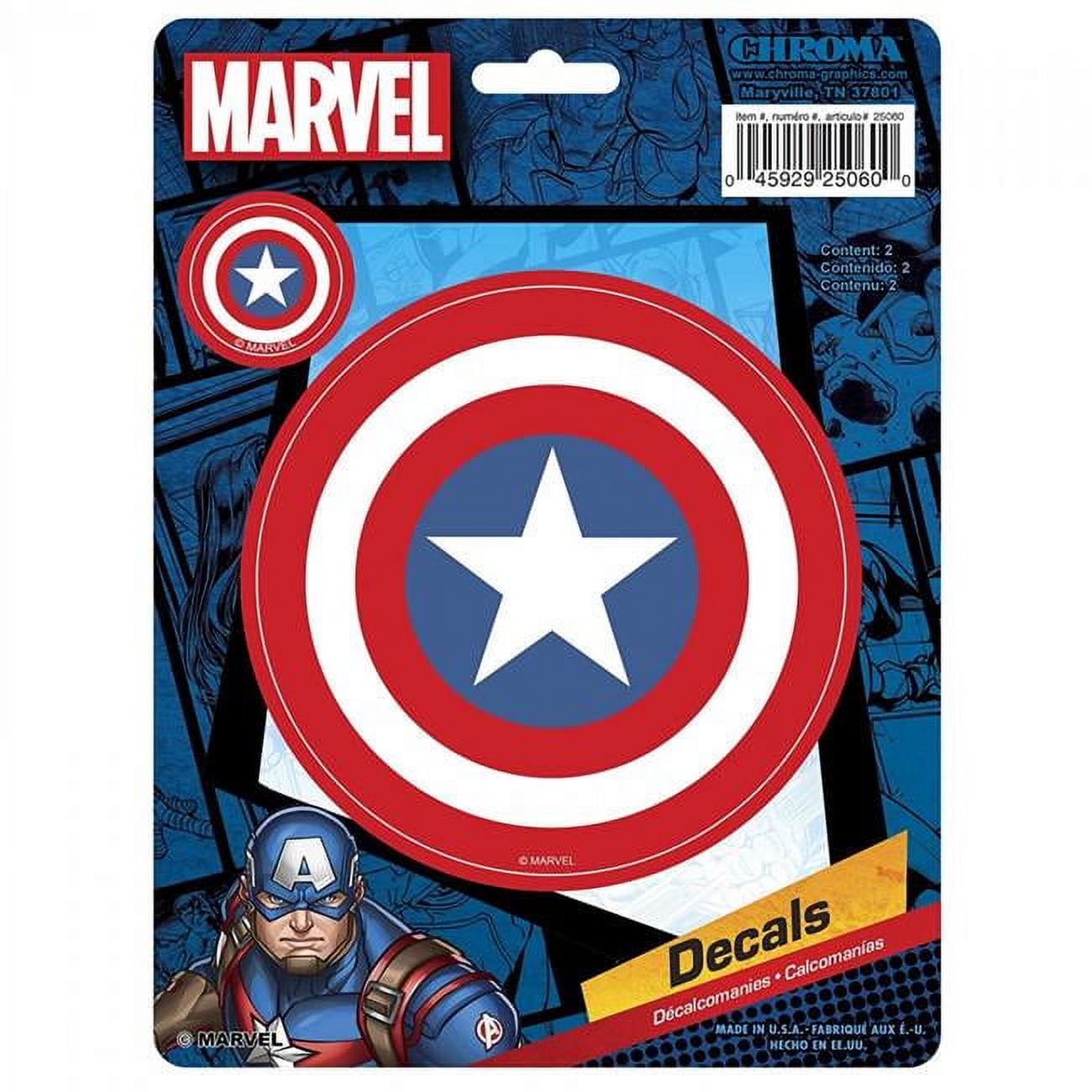 Captain America Captain America Shield Car Emblem Stickers - Walmart.com