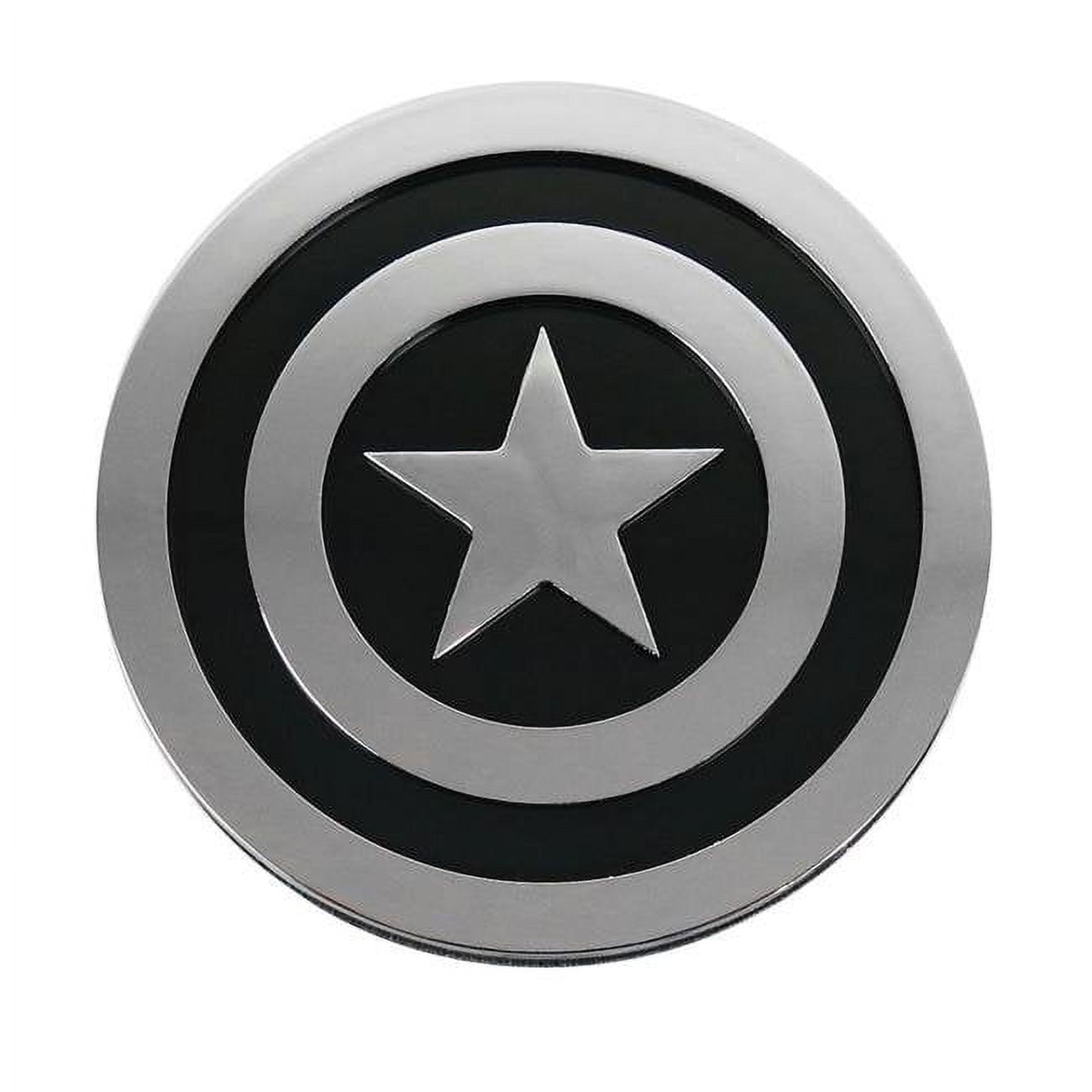 Captain America Captain America Shield Chrome & Black Car Emblem ...