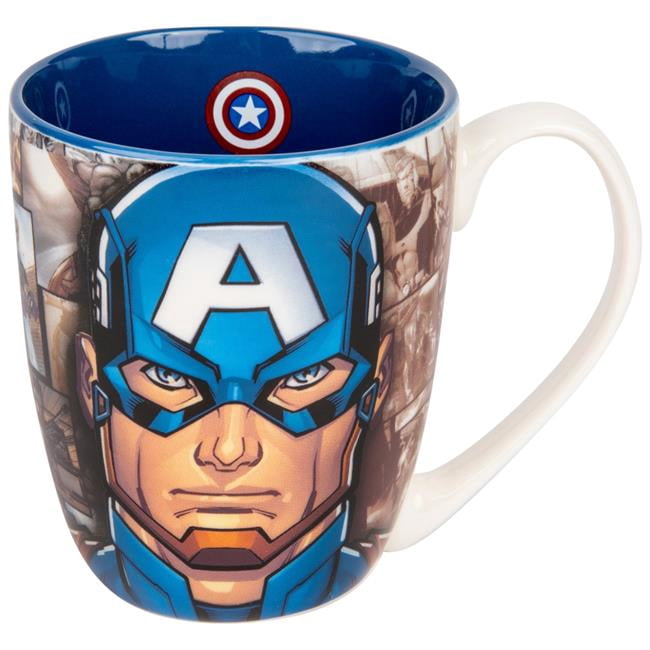 Captain America Cartoon Face Mug - Walmart.com