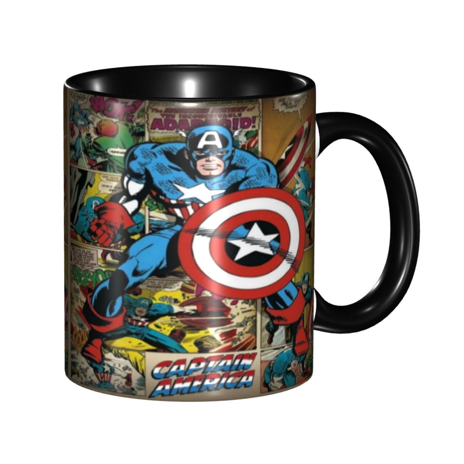 Captain-America Ceramic Mug| Tropical Large Coffee Cup For Espresso ...