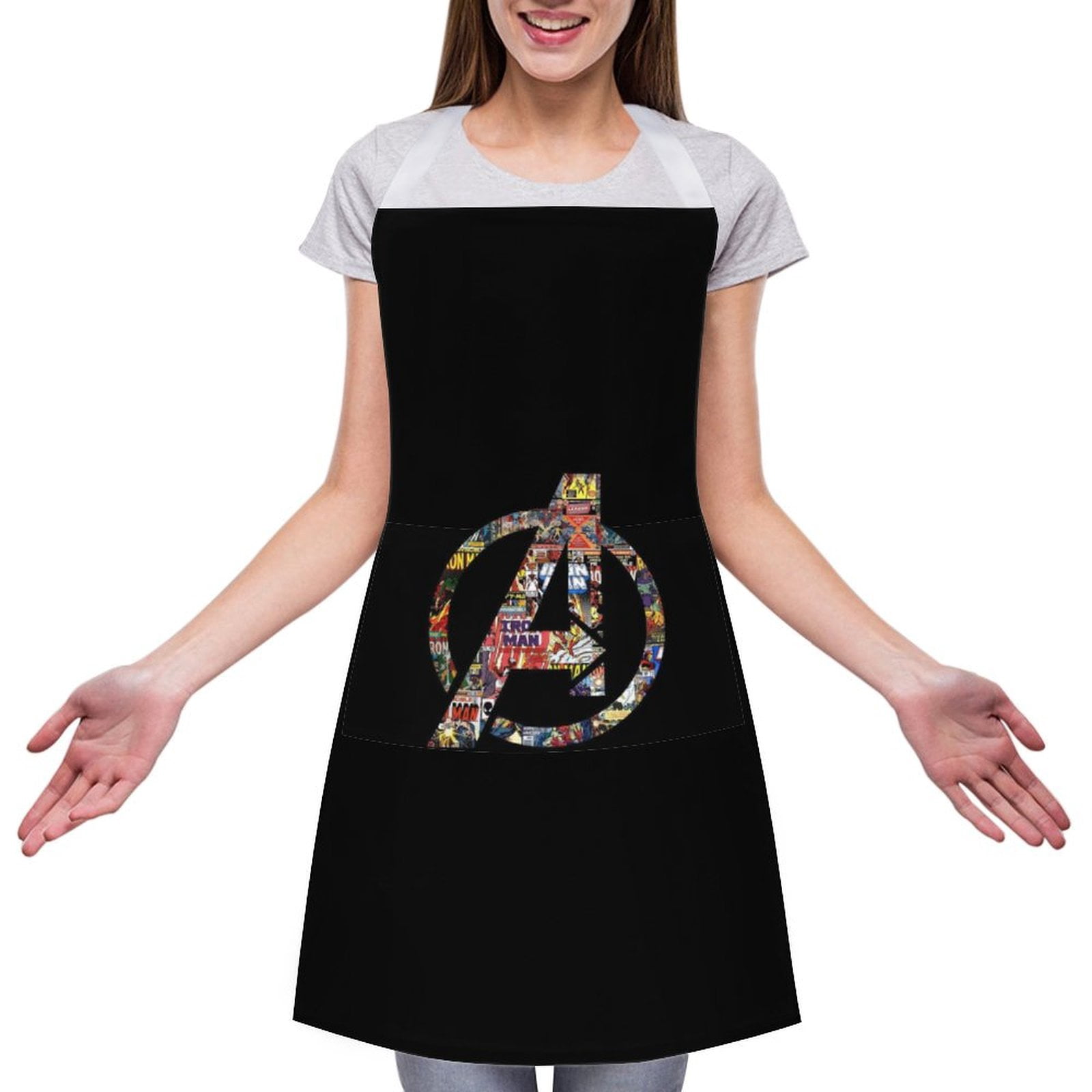 Captain-America Chef Aprons Adjustable, Waterproof & Oil-Proof Aprons ...