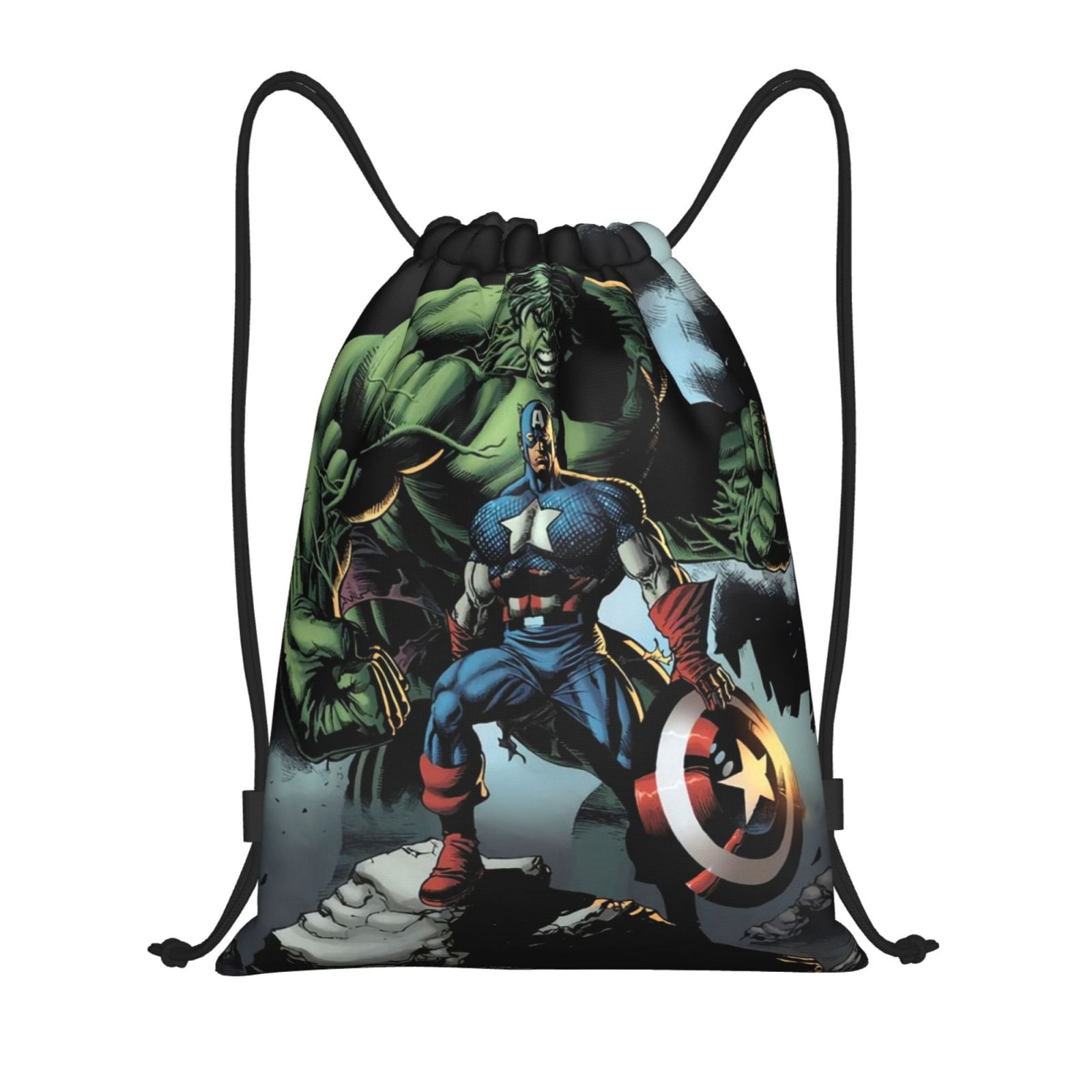 Captain America Classic Drawstring Bag, Collapsible, Sports, Fitness ...