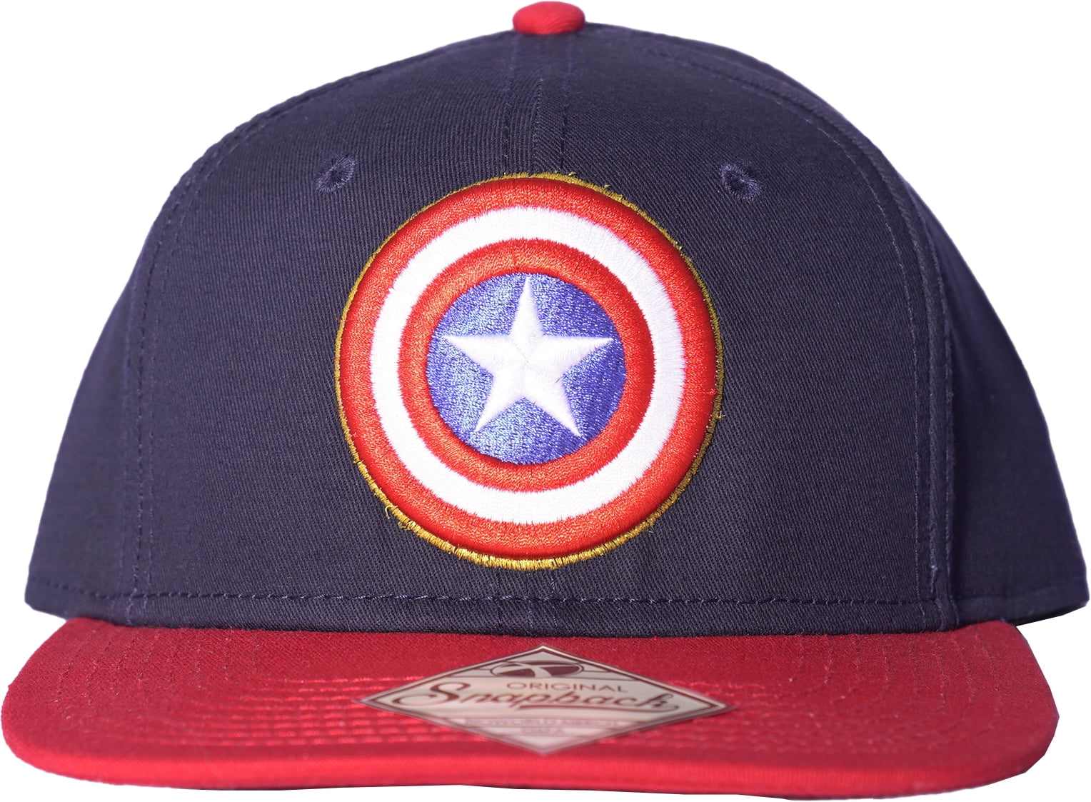 Captain America Classic Logo Snap Back Baseball Cap Hat - Walmart.com