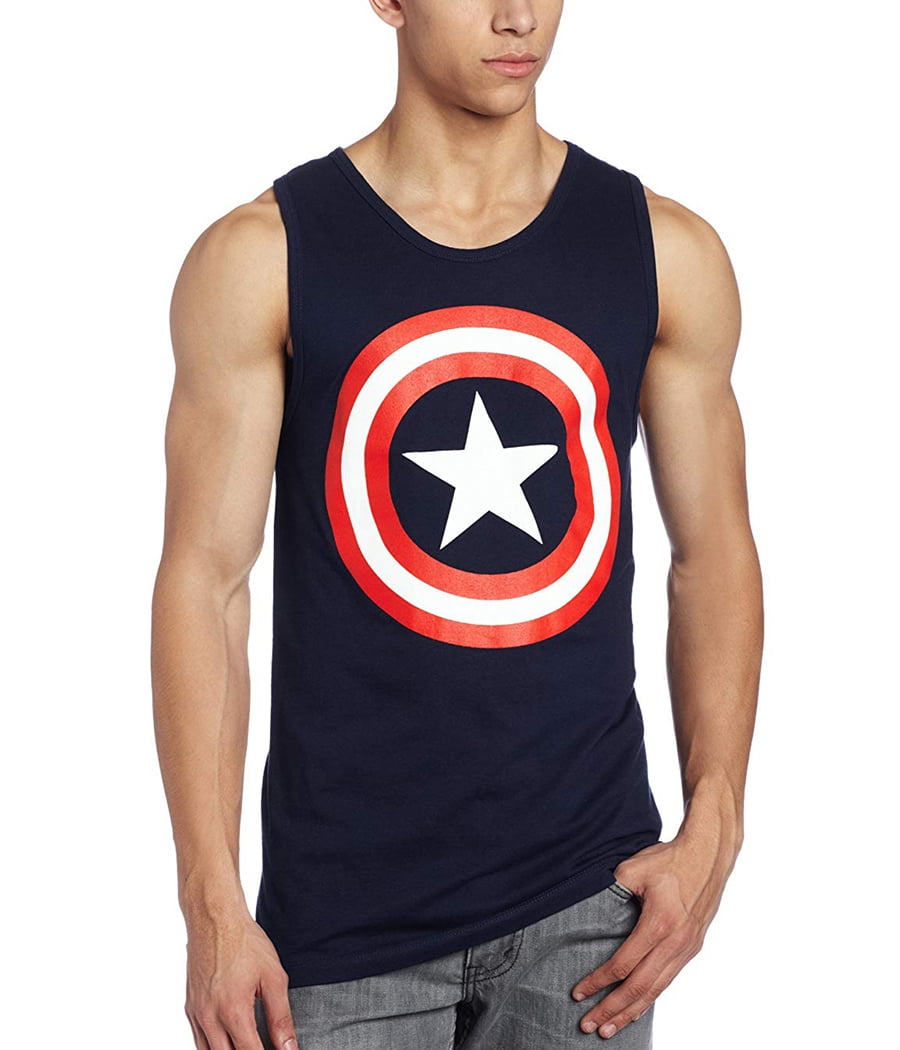 Captain America Classic Shield Logo Adult Tank Top - Walmart.com