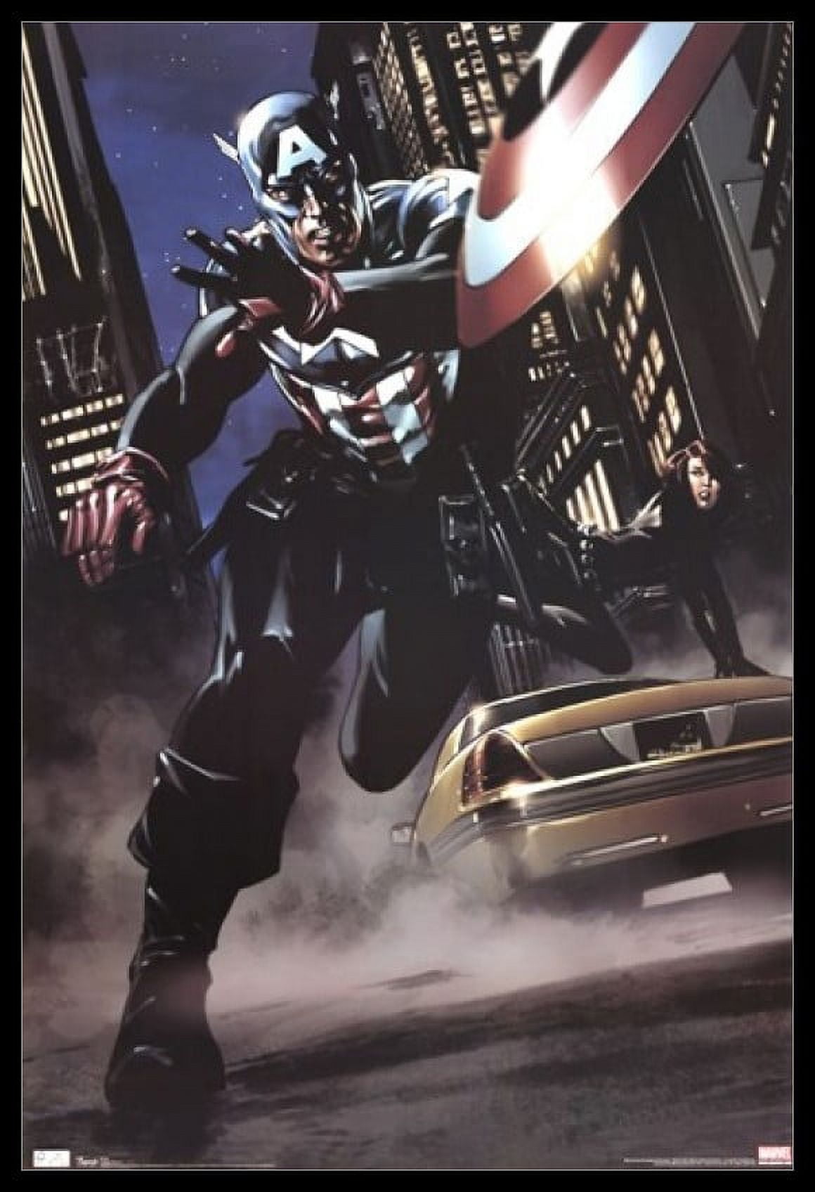 Captain America - Comic Laminated & Framed Poster Print (22 x 34 ...