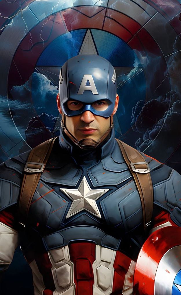 Captain America Diamond Painting Kits for Adults, Diamond Art Superhero ...