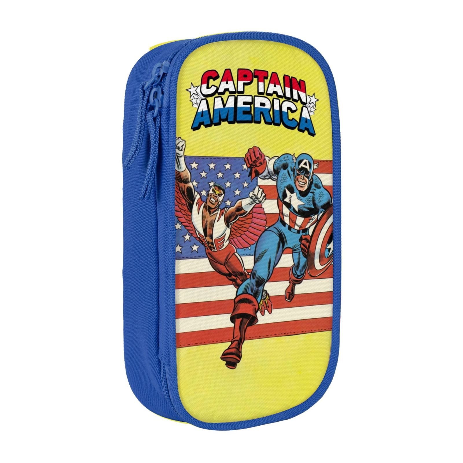 Captain America And The Falcon Pencil Case,Pencil Pouch,Big Pencil Bag Pouch Box Organizer Pen ...
