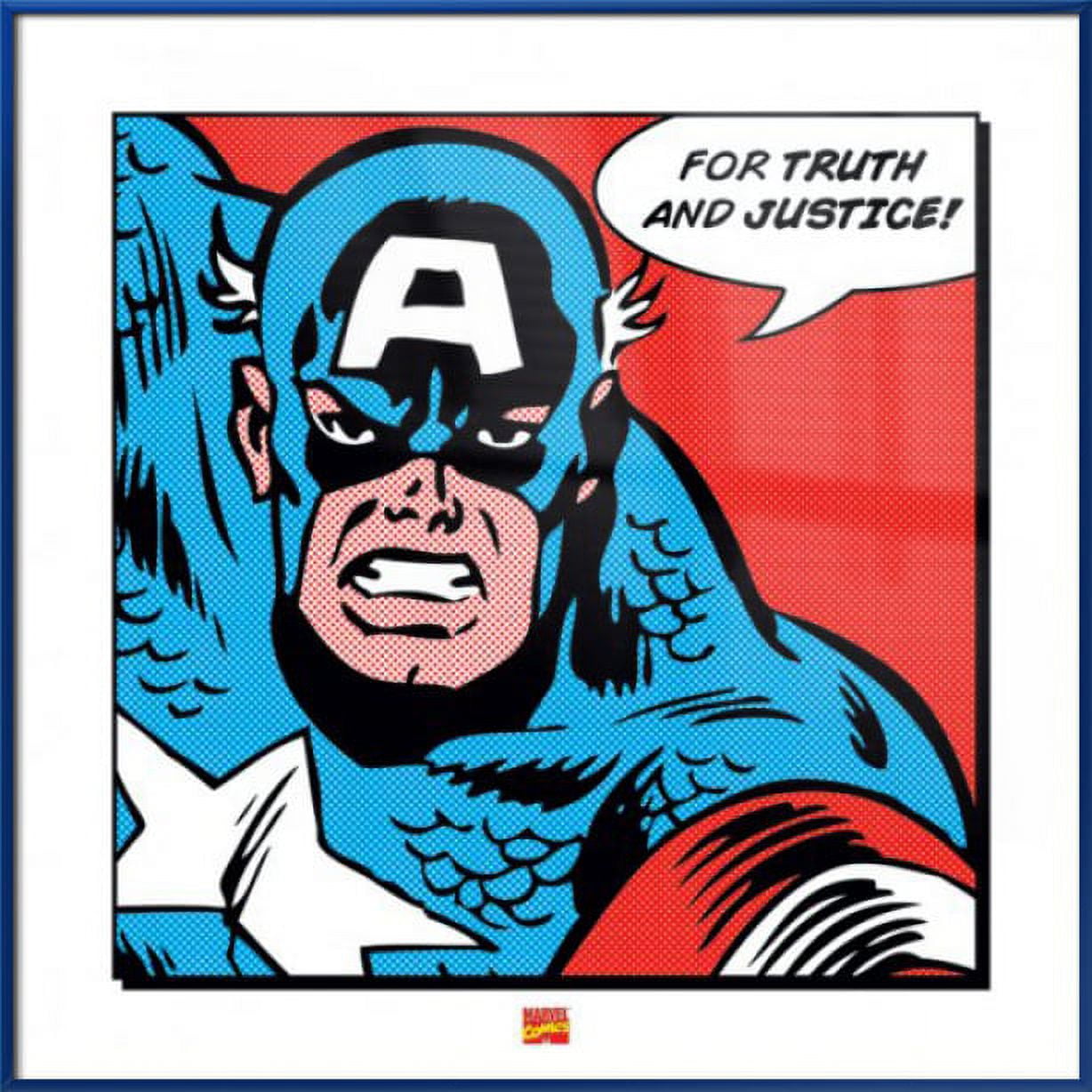 Captain America - Framed Marvel Comics Pop-Art Poster / Art Print ...