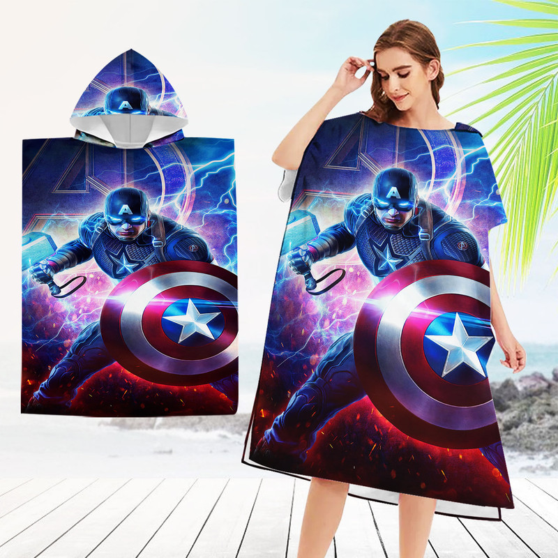 Captain America Gifts Beach Towel for Women Girl Or Boys Birthday ...