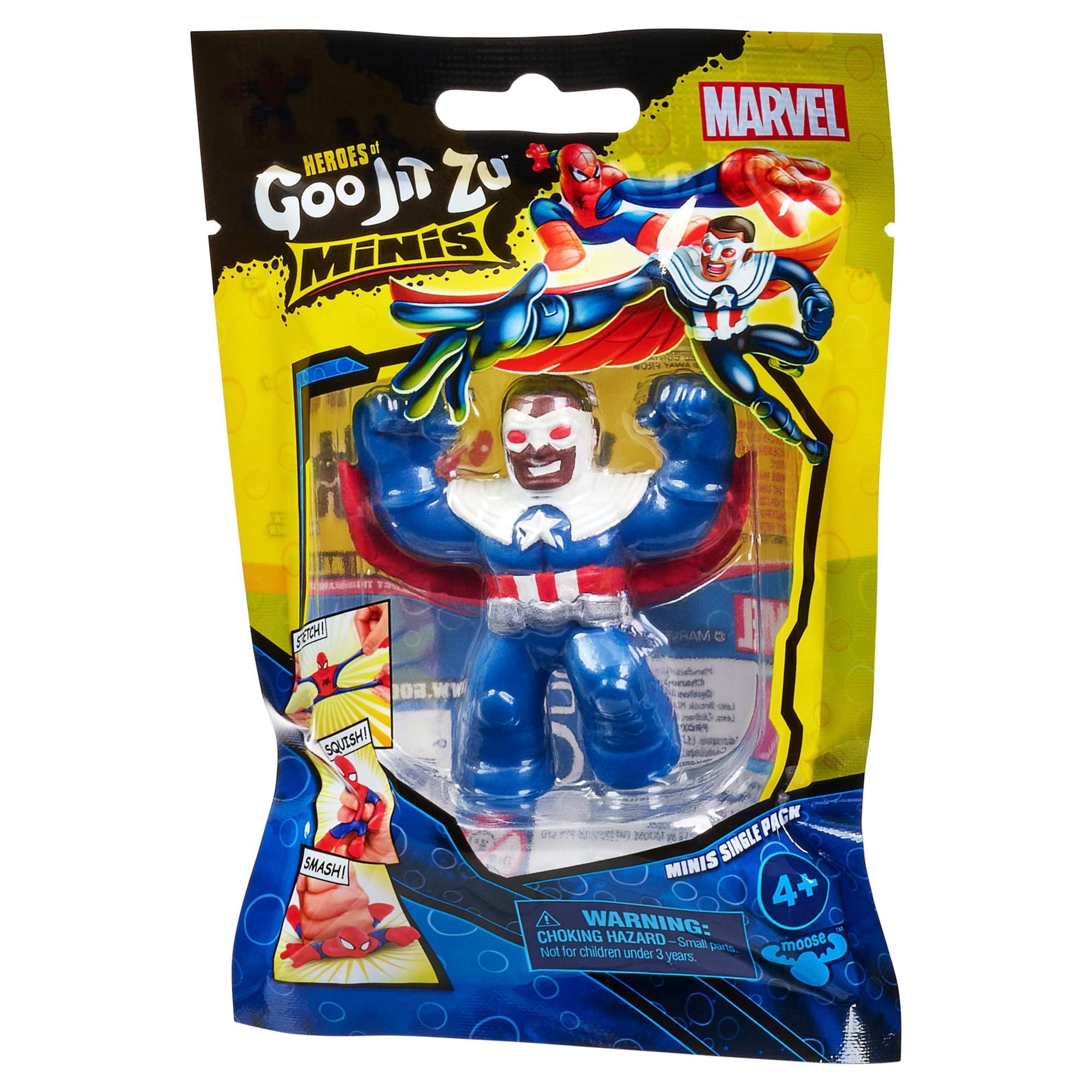 Captain America Heroes Of Goo Jit Zu, Sam Wilson, Mini Goo Figure, For ...