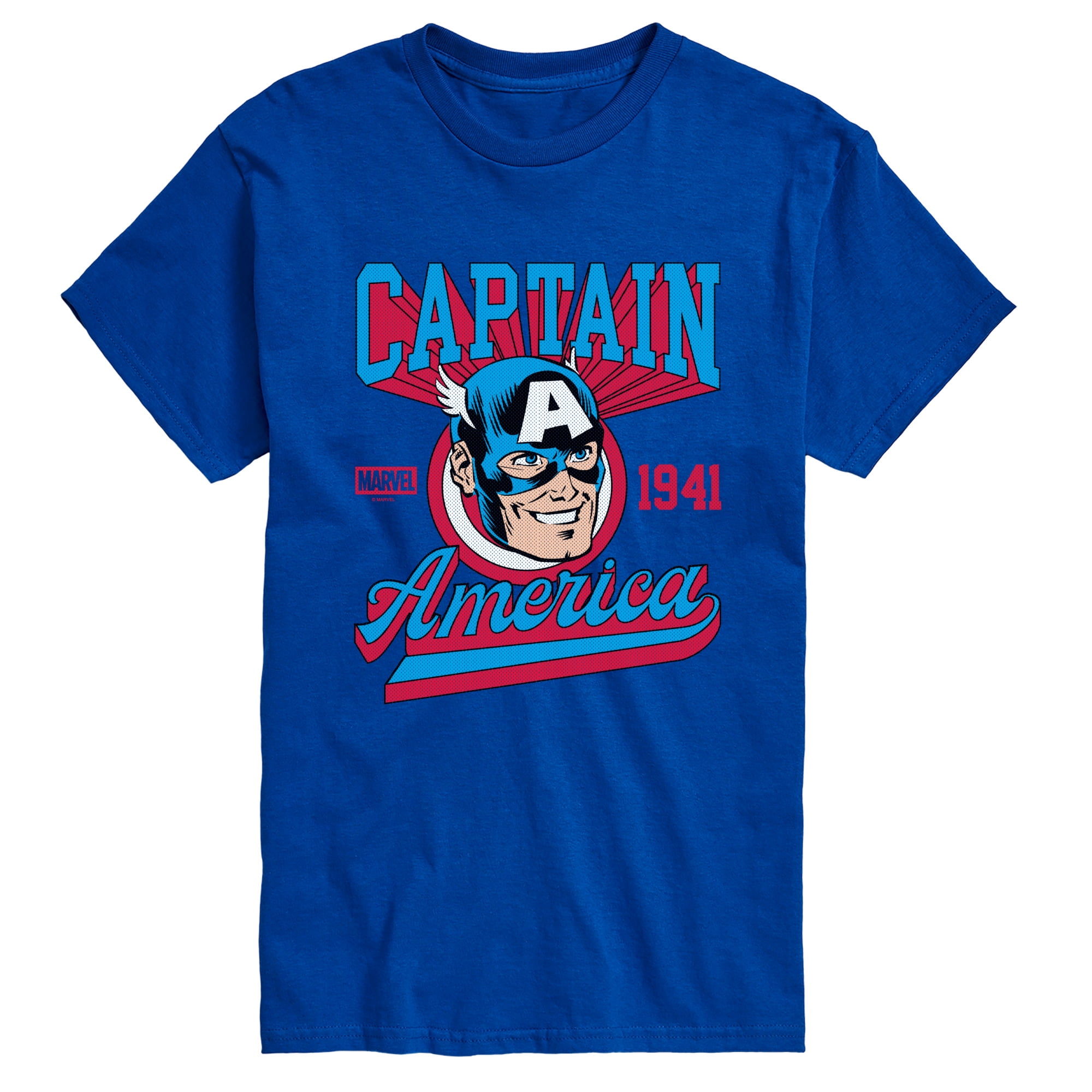 Captain America - Jersey - Men's Short Sleeve Graphic T-Shirt - Walmart.com