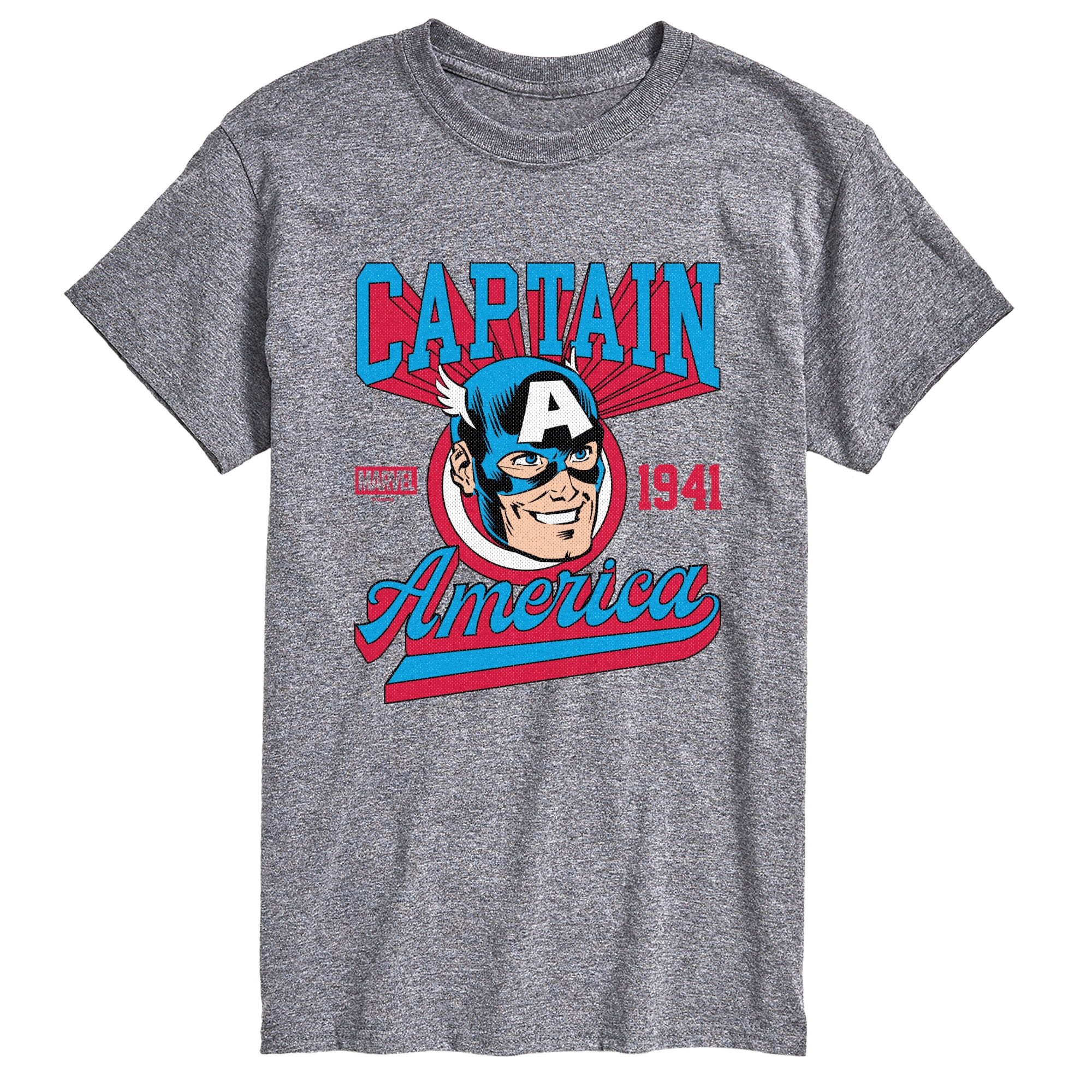 Captain America - Jersey - Men's Short Sleeve Graphic T-Shirt - Walmart.com