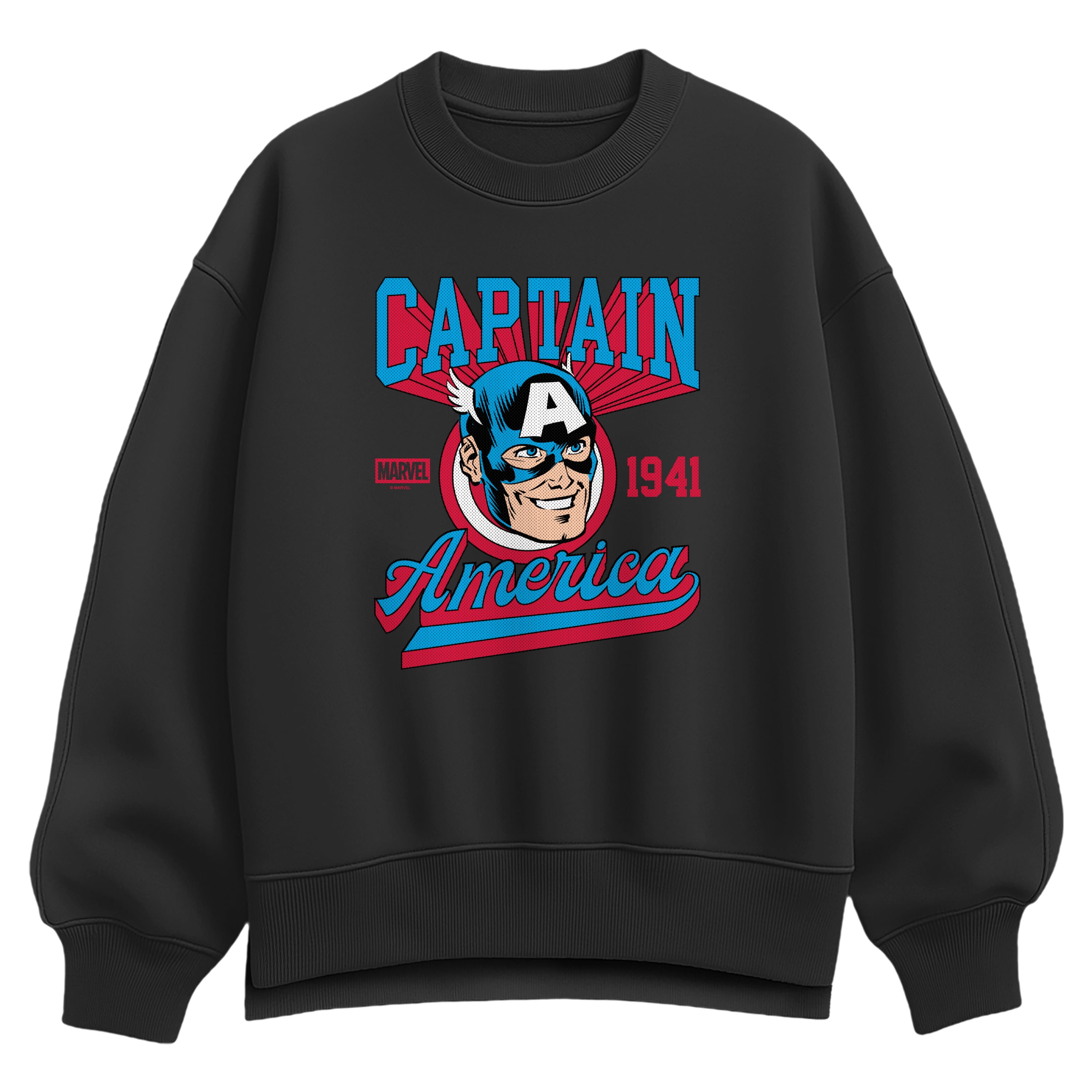 Captain America - Jersey - Women's Oversized Fleece Crew Sweatshirt ...