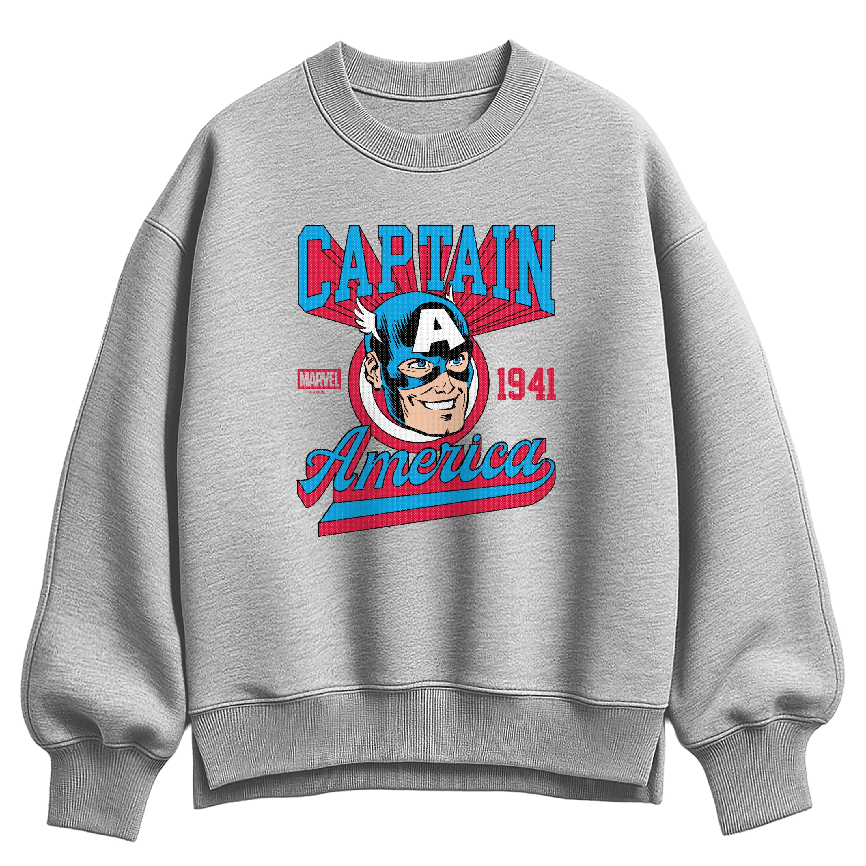 Captain America - Jersey - Women's Oversized Fleece Crew Sweatshirt ...