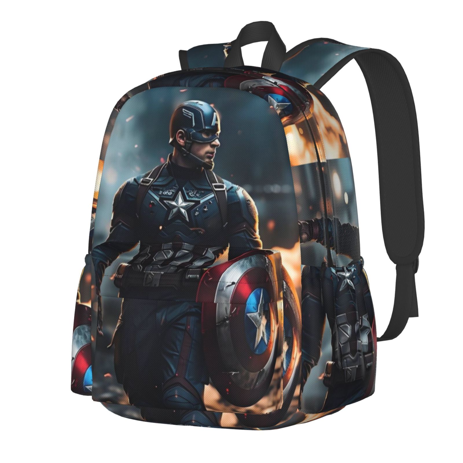 Captain America Large capacity backpack breathable, with adjustable ...