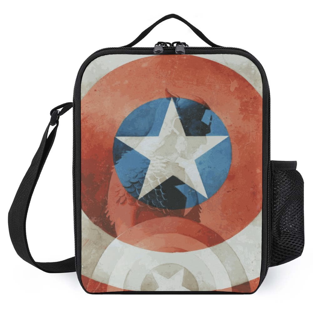 Captain America Lunch Bag, Insulated Lunch Tote for Women Men Large ...