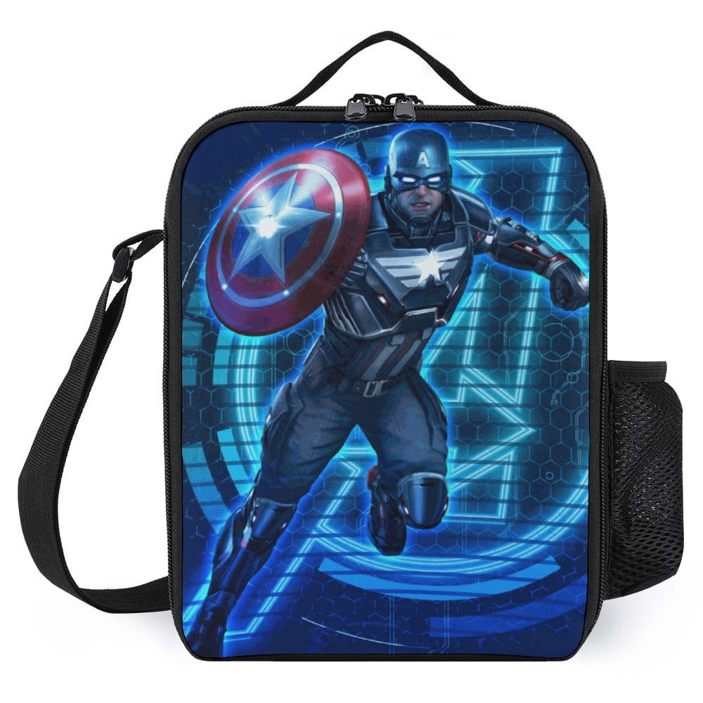 Captain America Lunch Bag, Insulated Lunch Tote for Women Men Large ...