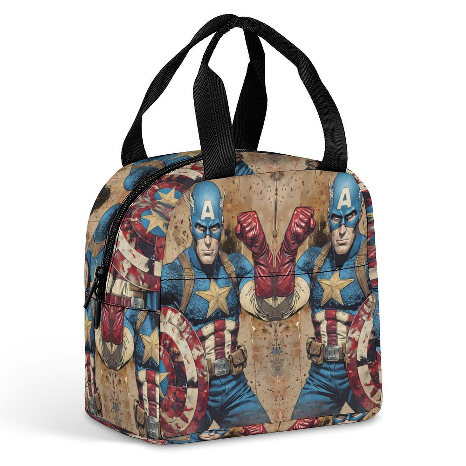 Captain-America Lunch Bag for Picnic & Daily Use, Large Capacity Lunch ...
