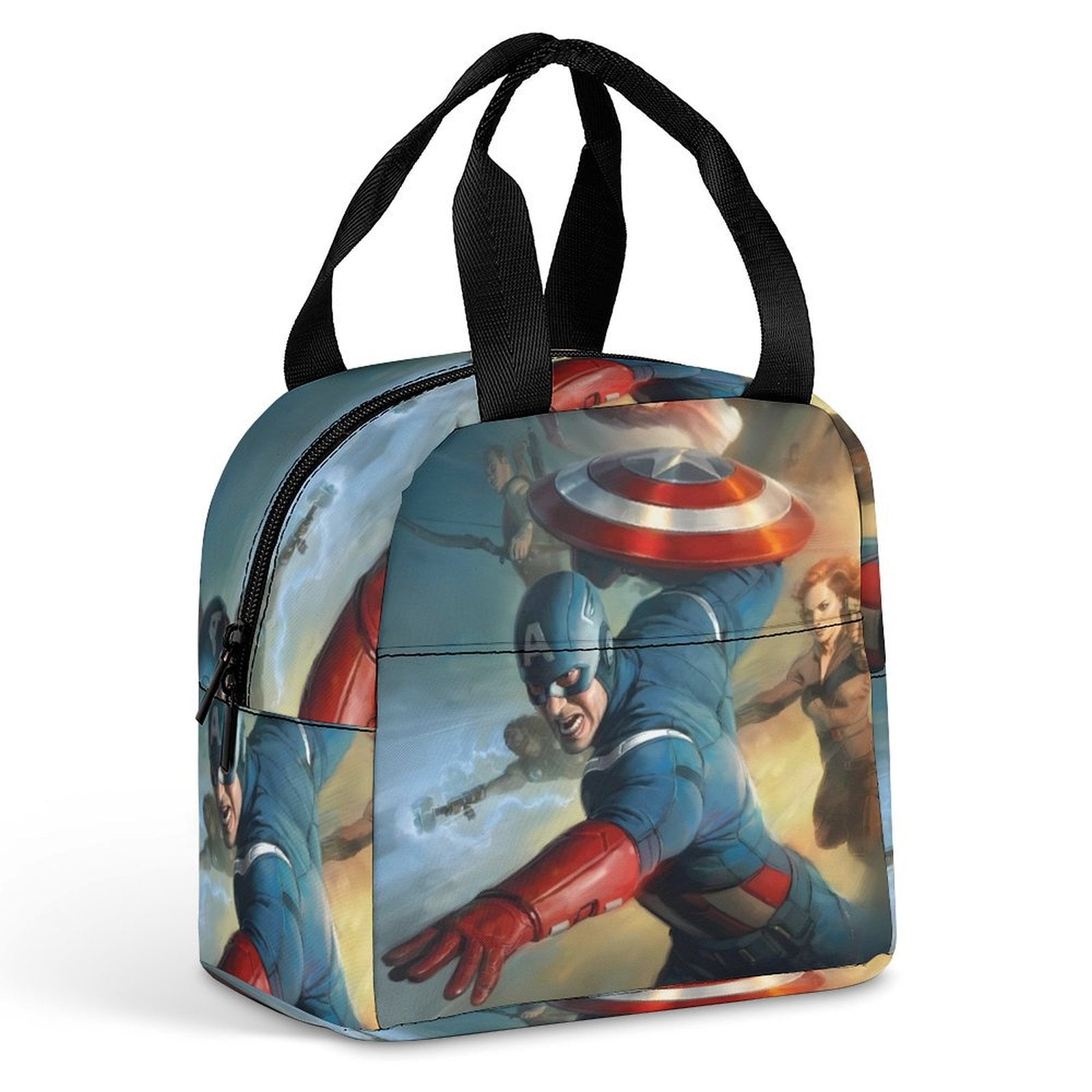 Captain-America Lunch Bag for Picnic & Daily Use, Large Capacity Lunch ...