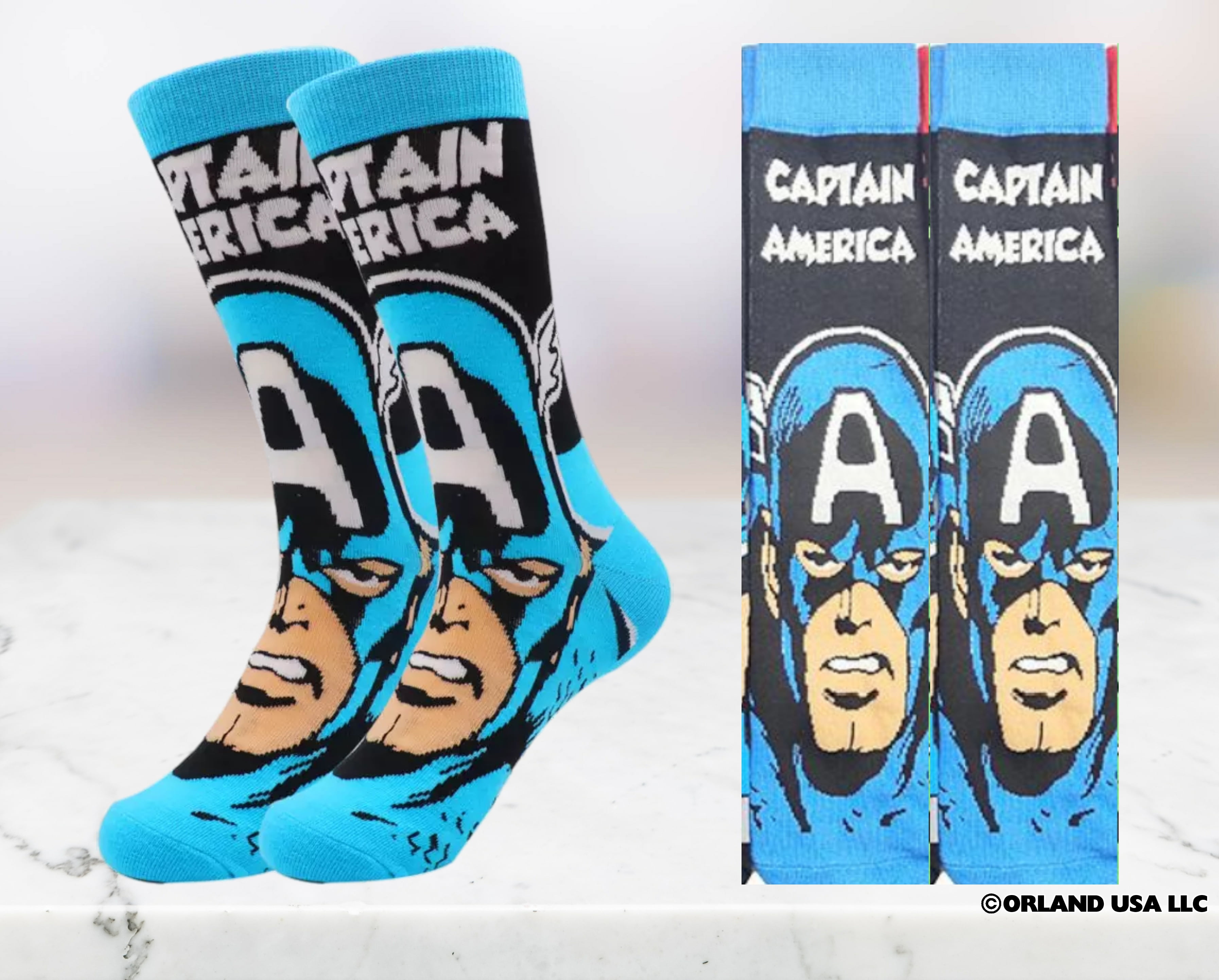 Captain America Marval Hero Premium Cartoon Socks For Men & Women One ...