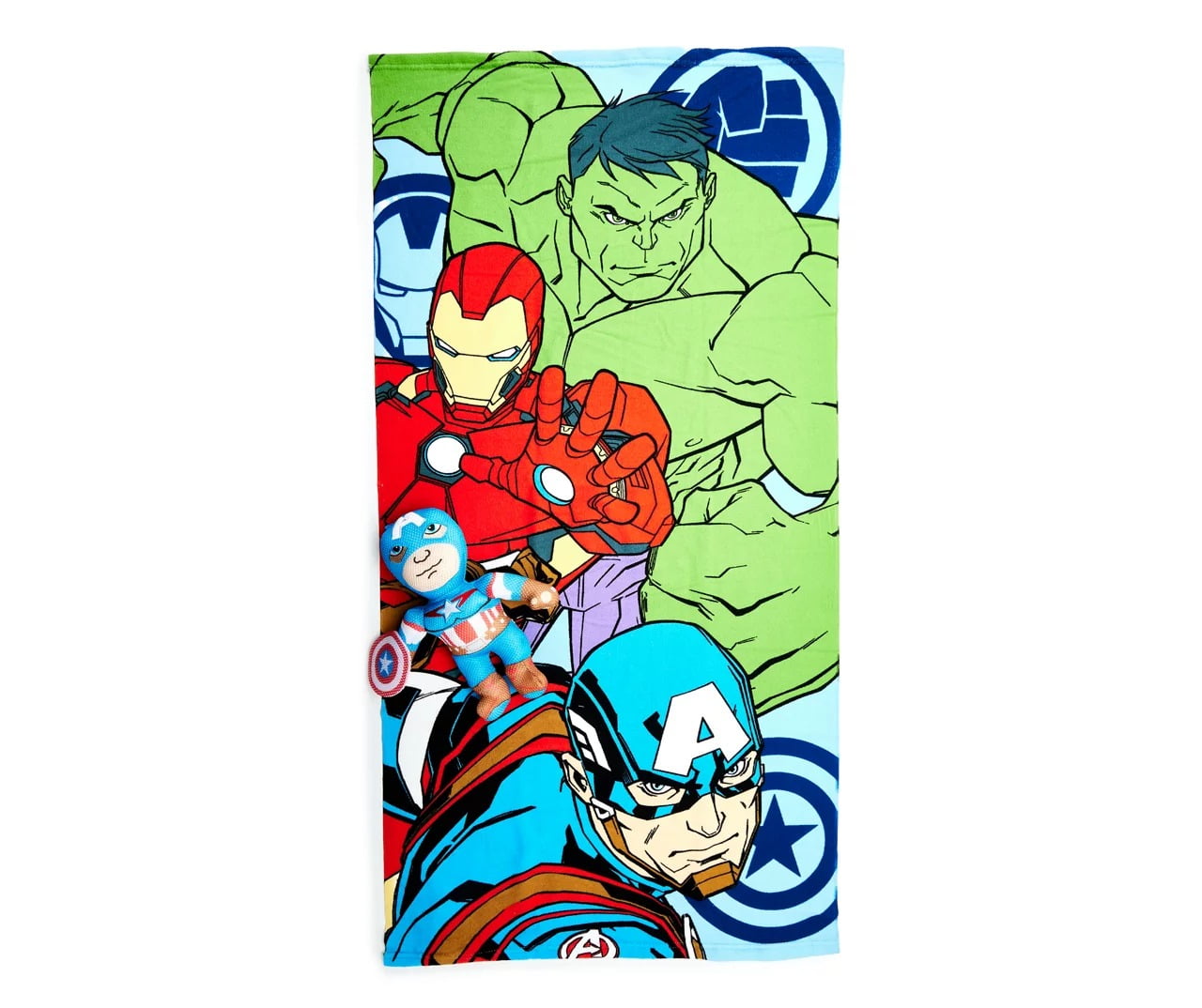 Captain America Marvel Avengers Hulk, Ironman Bath Towel Bath Sponge ...