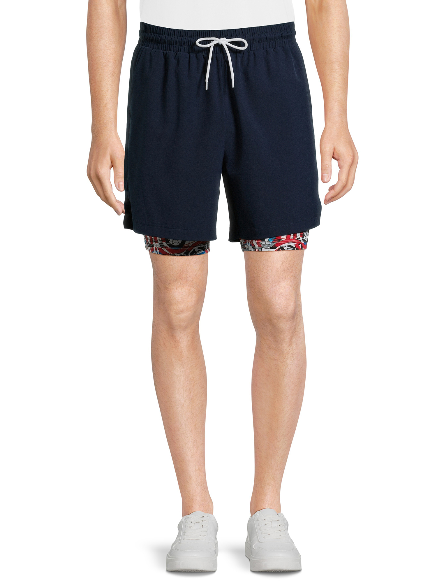 Captain America Men's Graphic Liner Shorts, 8" Inseam, Sizes S-3XL ...