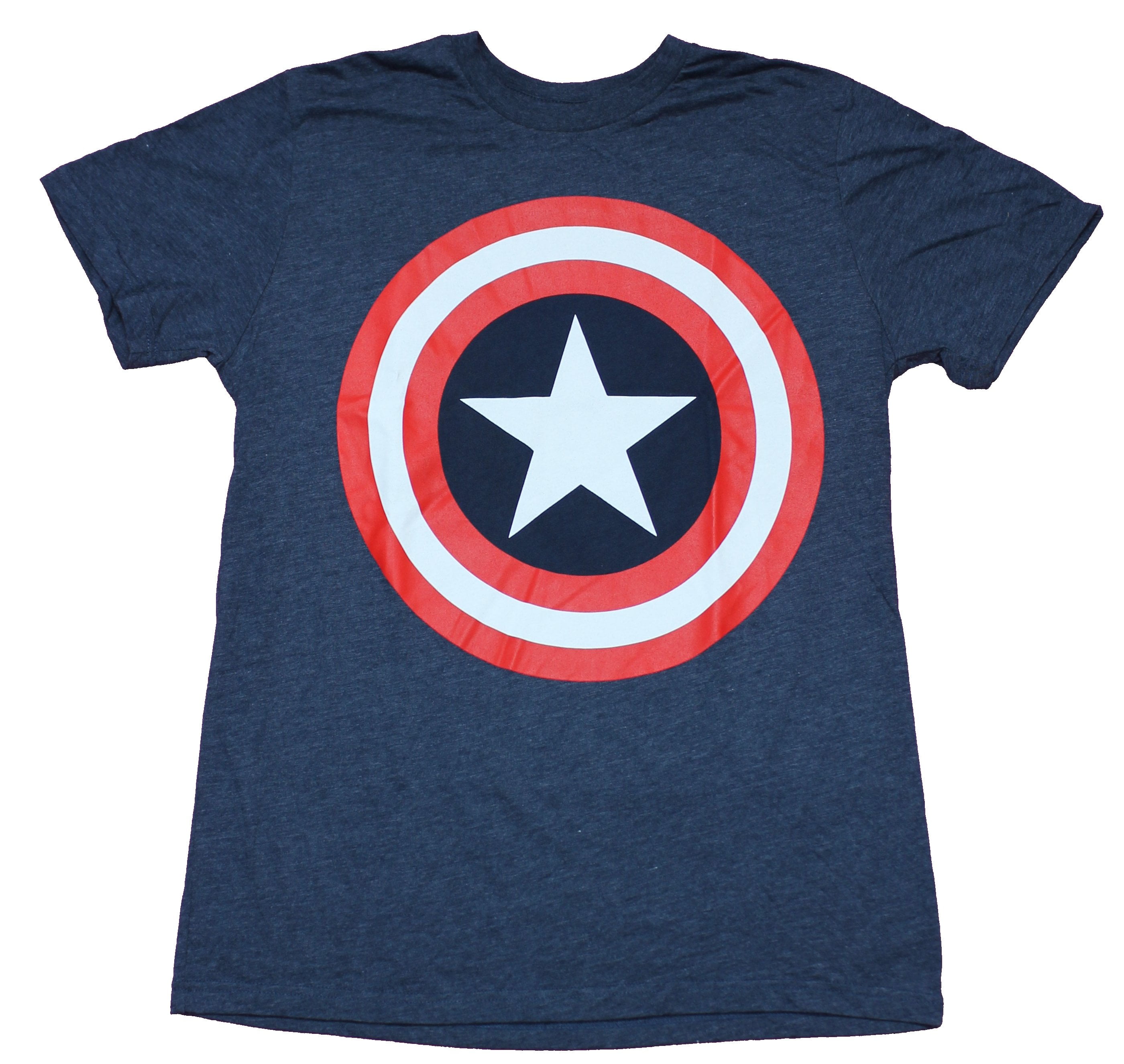 Captain America Mens T-Shirt - Classic Large Shield Logo (Large ...