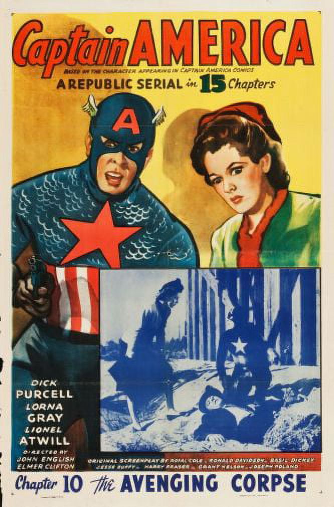 Captain America Movie Poster Giclee Print Reprint 27inx40in for any ...
