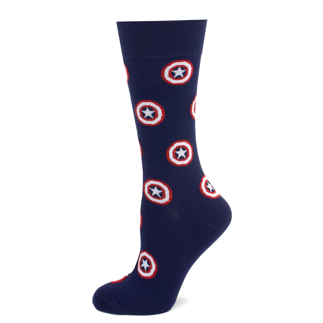 Captain America Navy Socks - Walmart.com