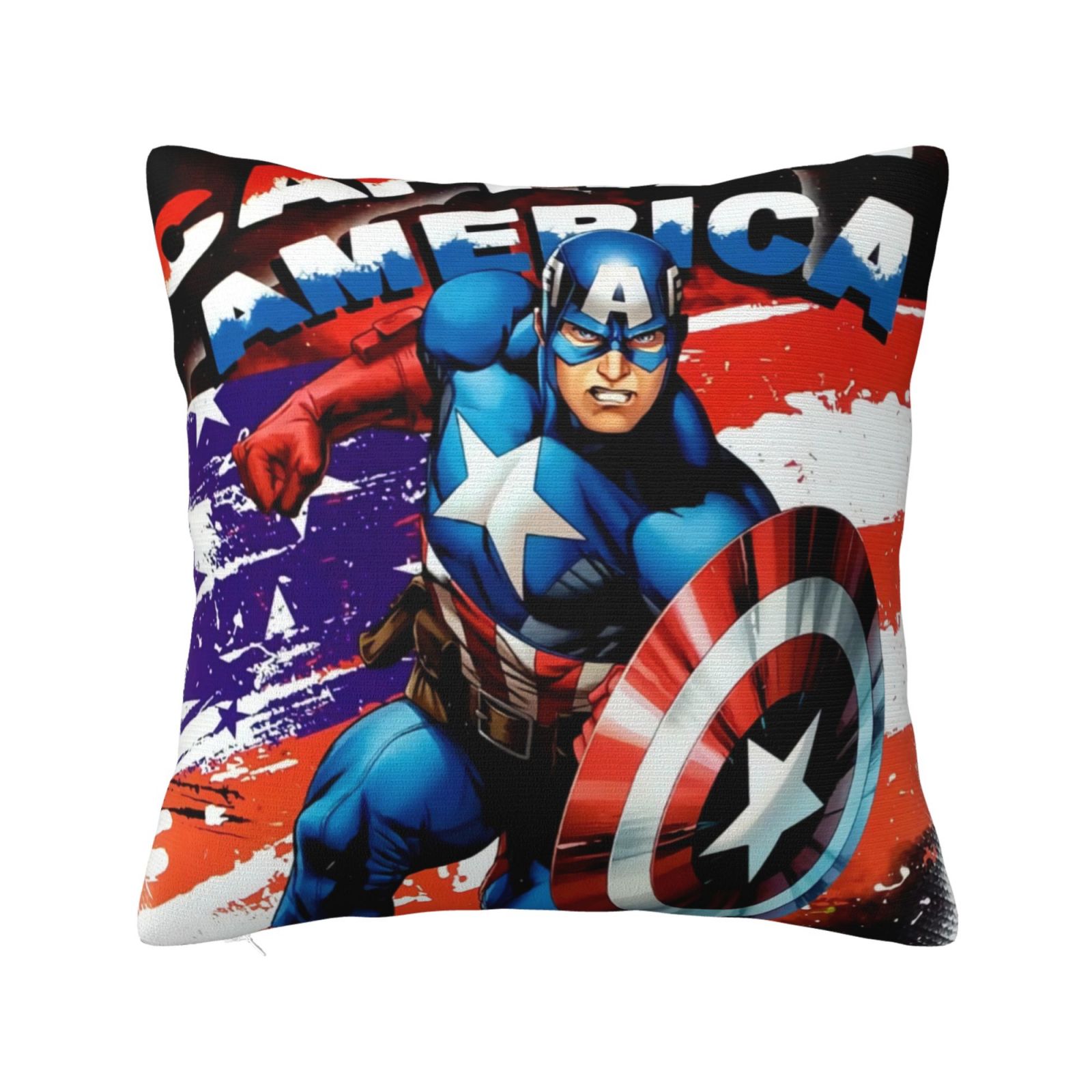 Captain-America Pillow Covers 22x22 Inch,Soft Throw Pillow Covers ...