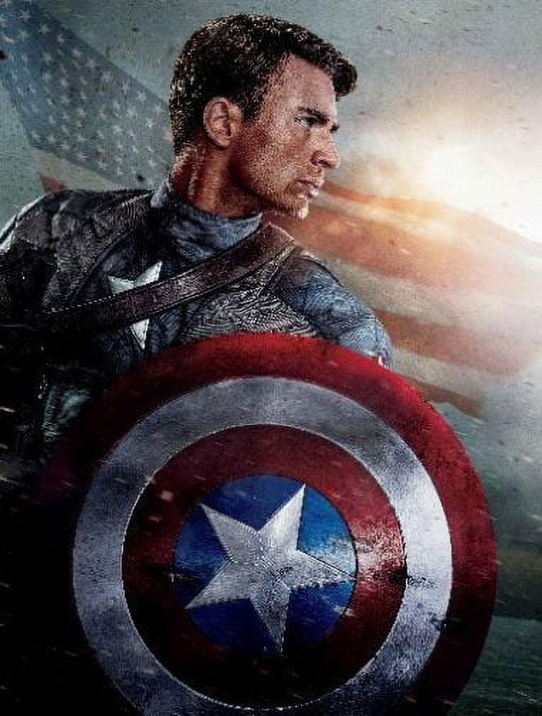 Captain America Poster 24inx36in Wall Art decor Art Poster 24x36 Multi ...