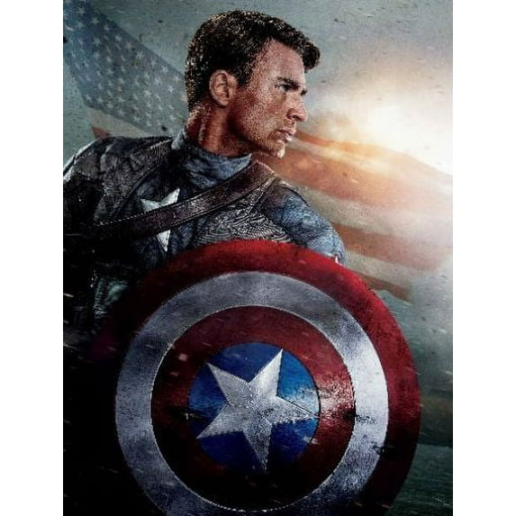 Captain America Poster 24inx36in Wall Art decor Art Poster 24x36 Multi ...
